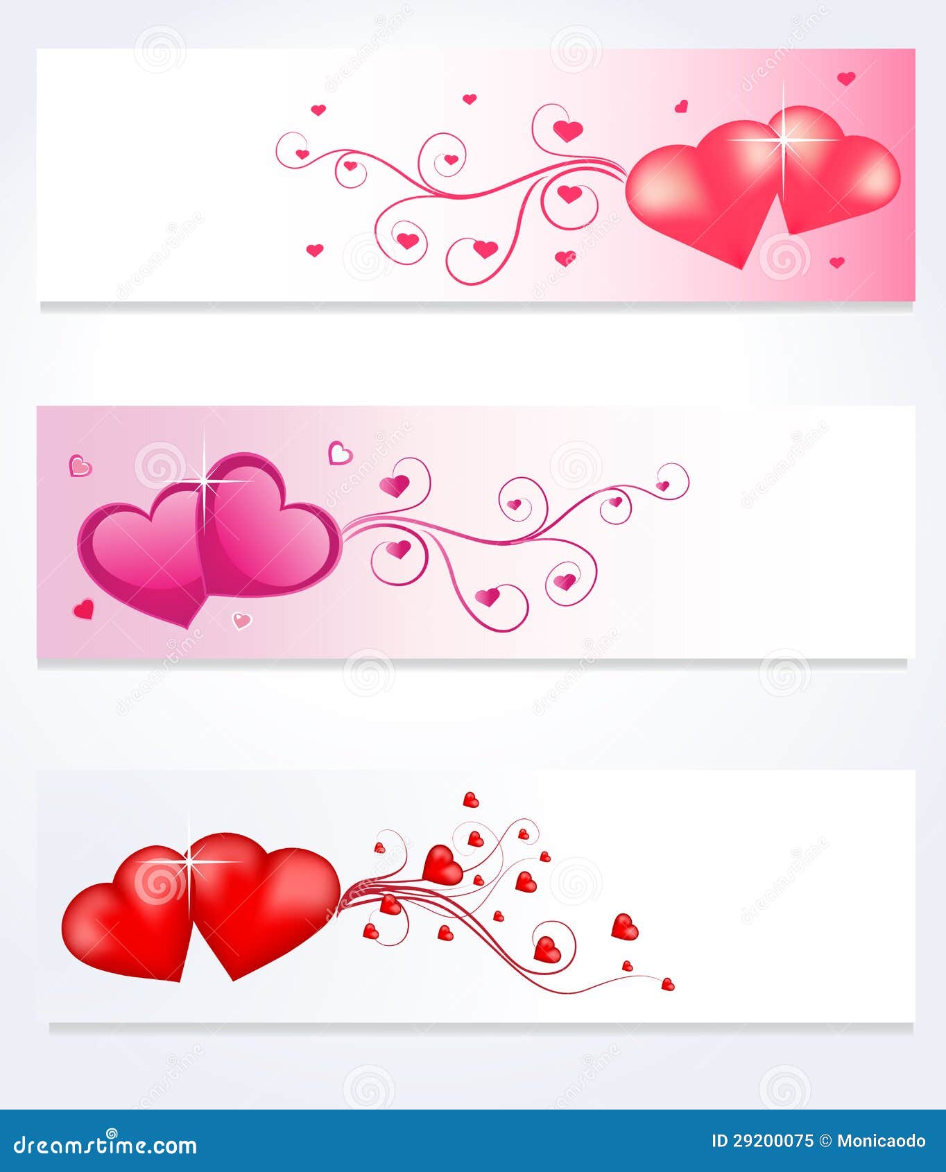 Love Banners stock vector. Illustration of element, heart - 29200075
