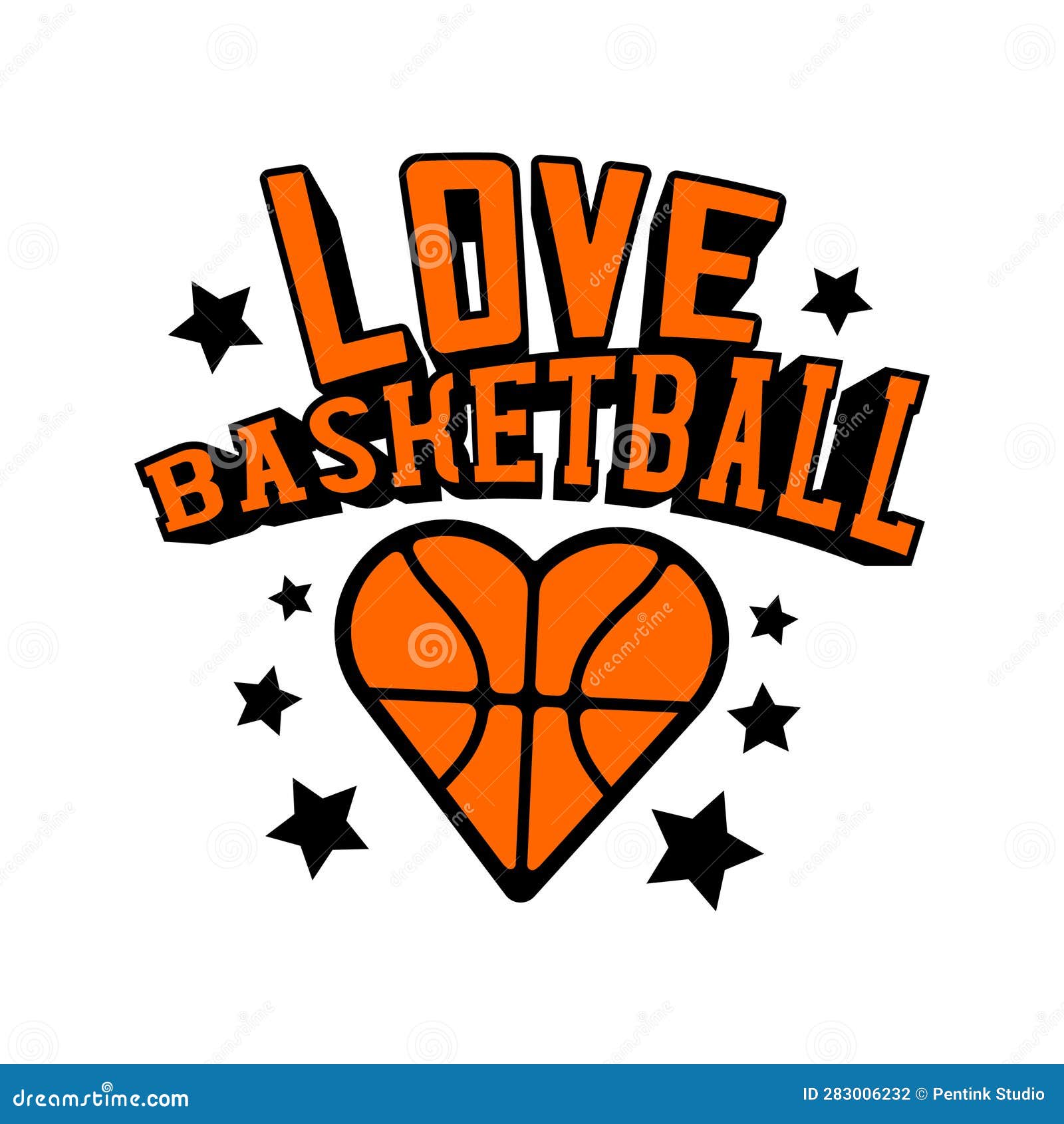 Love Basketball Quote Design Stock Vector - Illustration of lettering ...