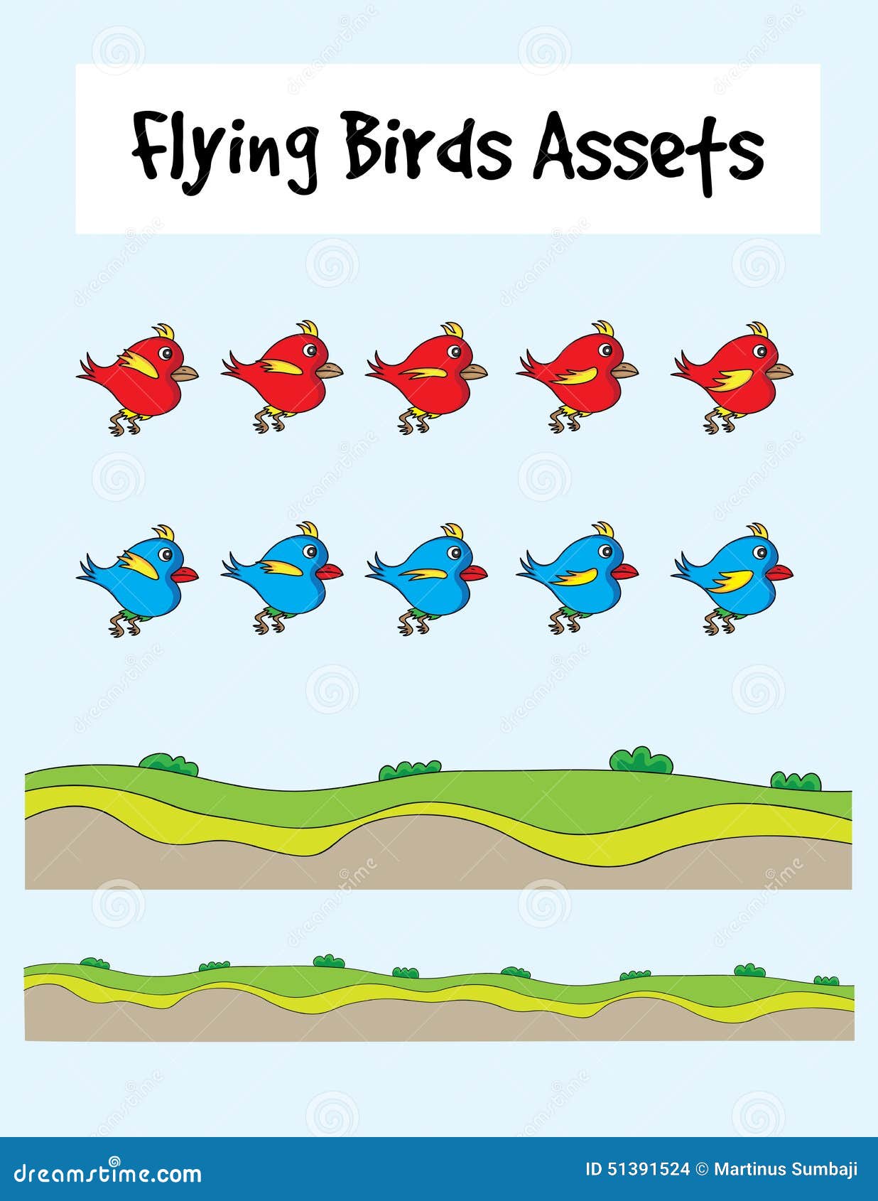 Bird Animation For Logos Or Cartoon Characters Stock Photography ...