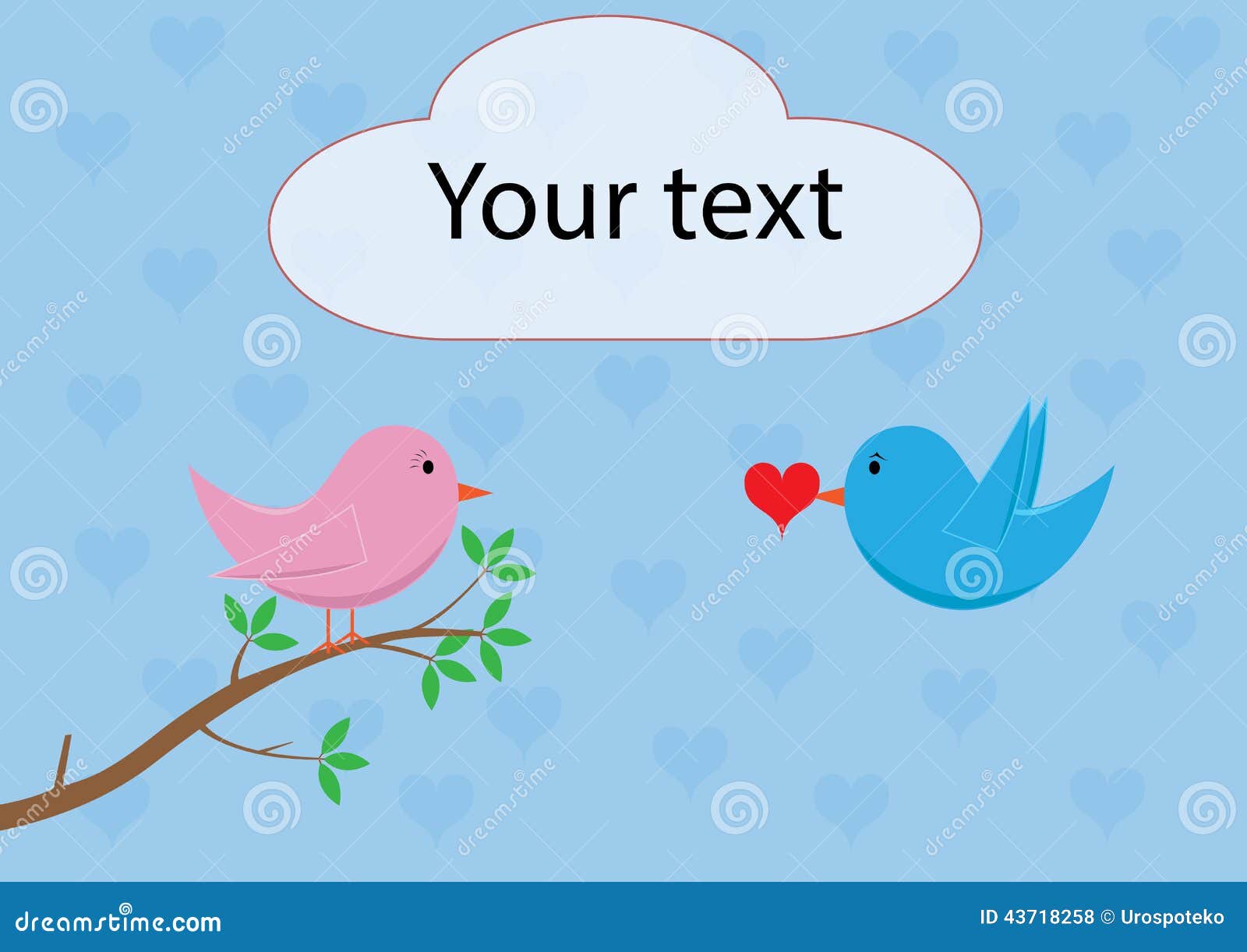 Love bird - bringing heart stock vector. Illustration of marriage ...