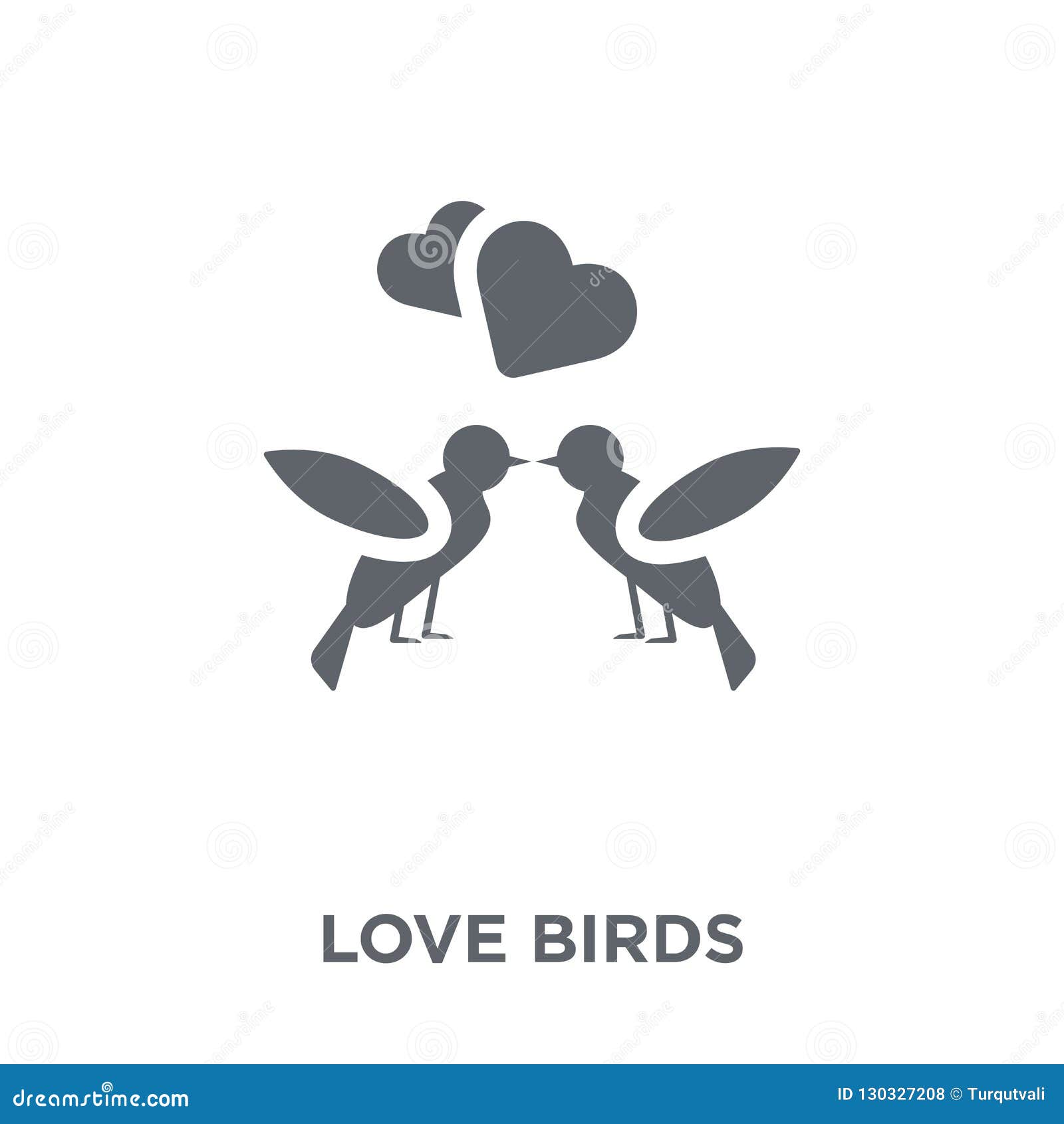 Love Birds Icon from Wedding and Love Collection. Stock Vector ...