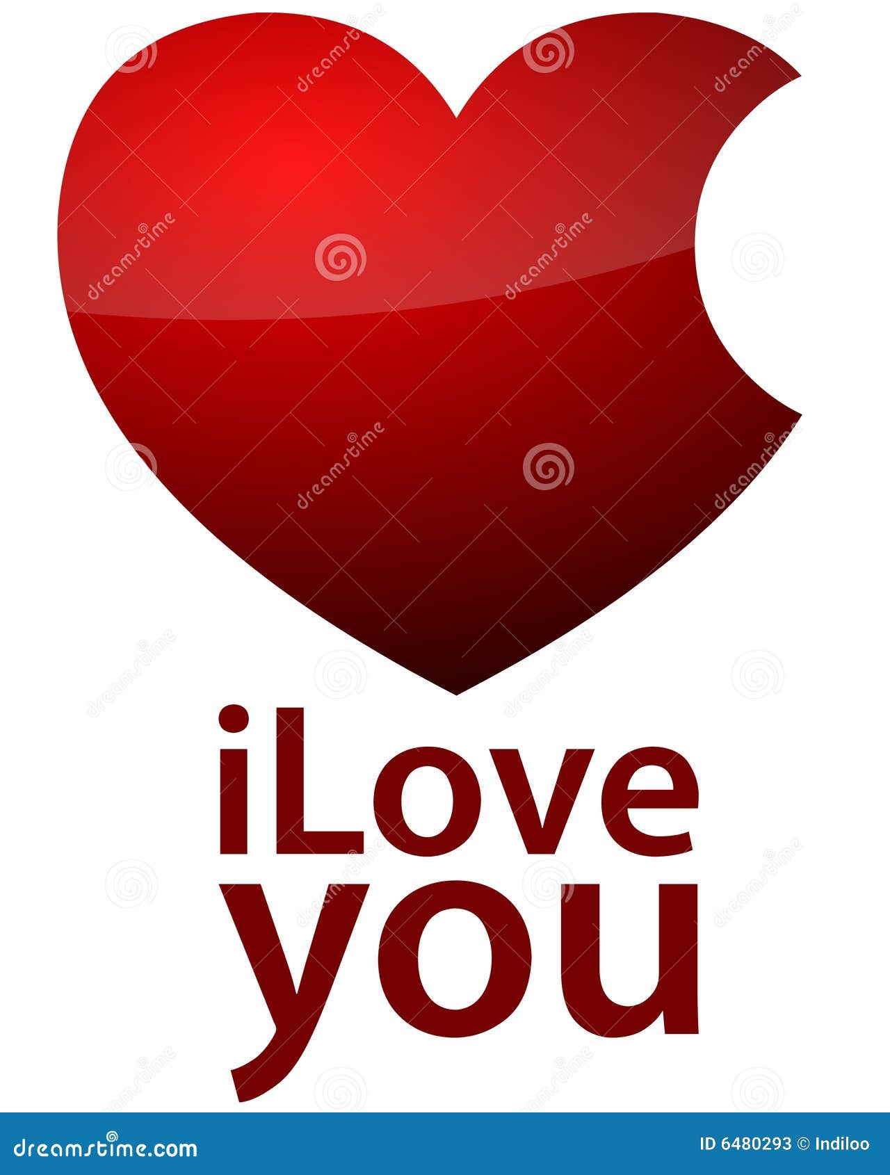 Love Bite stock illustration. Illustration of graphic - 6480293