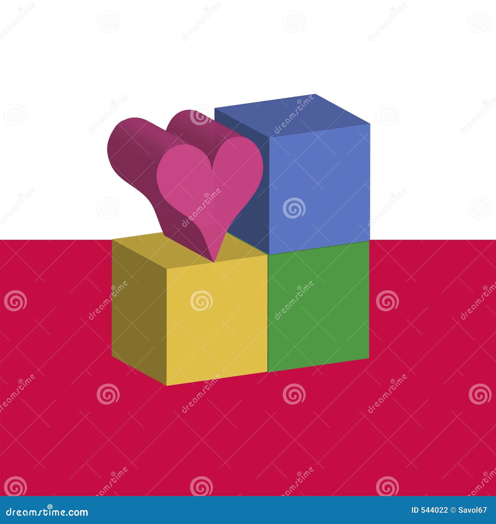 Love blocks original stock illustration. Illustration of color - 544022