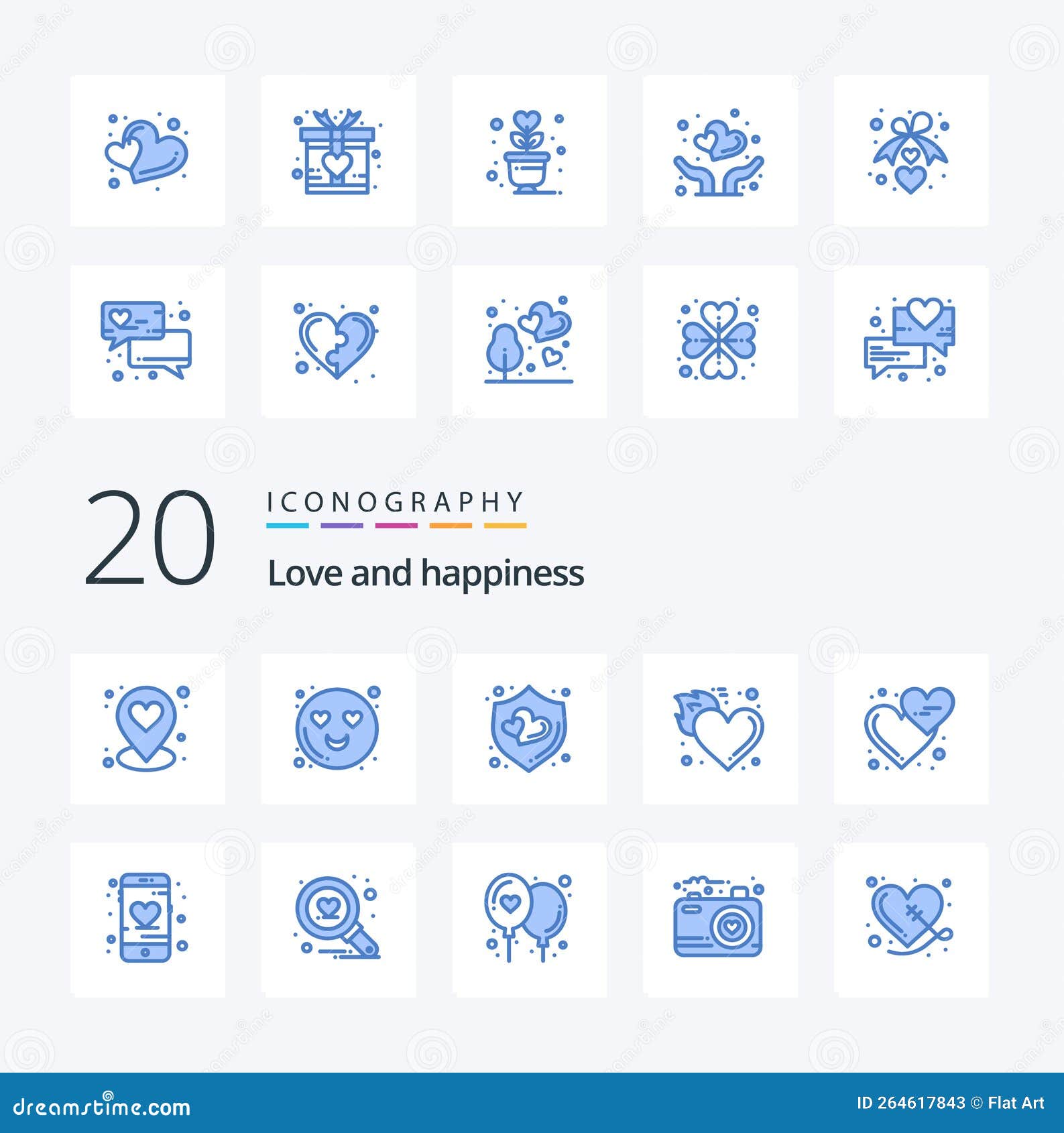 20 Love Blue Color Icon Pack Like Love Emojis Shield Affection Hot ...