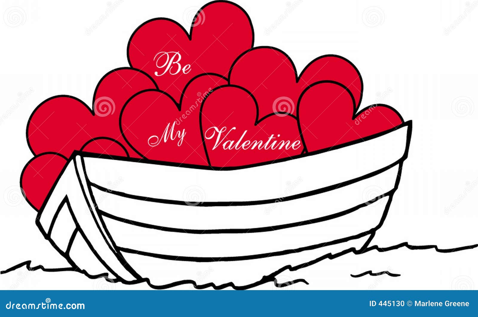 Love Boat stock illustration. Illustration of hearts, sweet - 445130