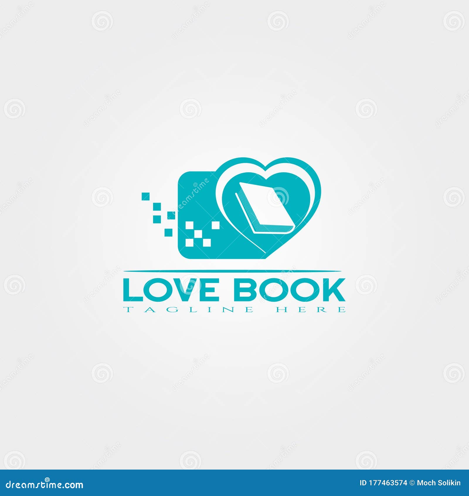 Love Book Icon Template, Creative Vector Logo Design, Studying ...