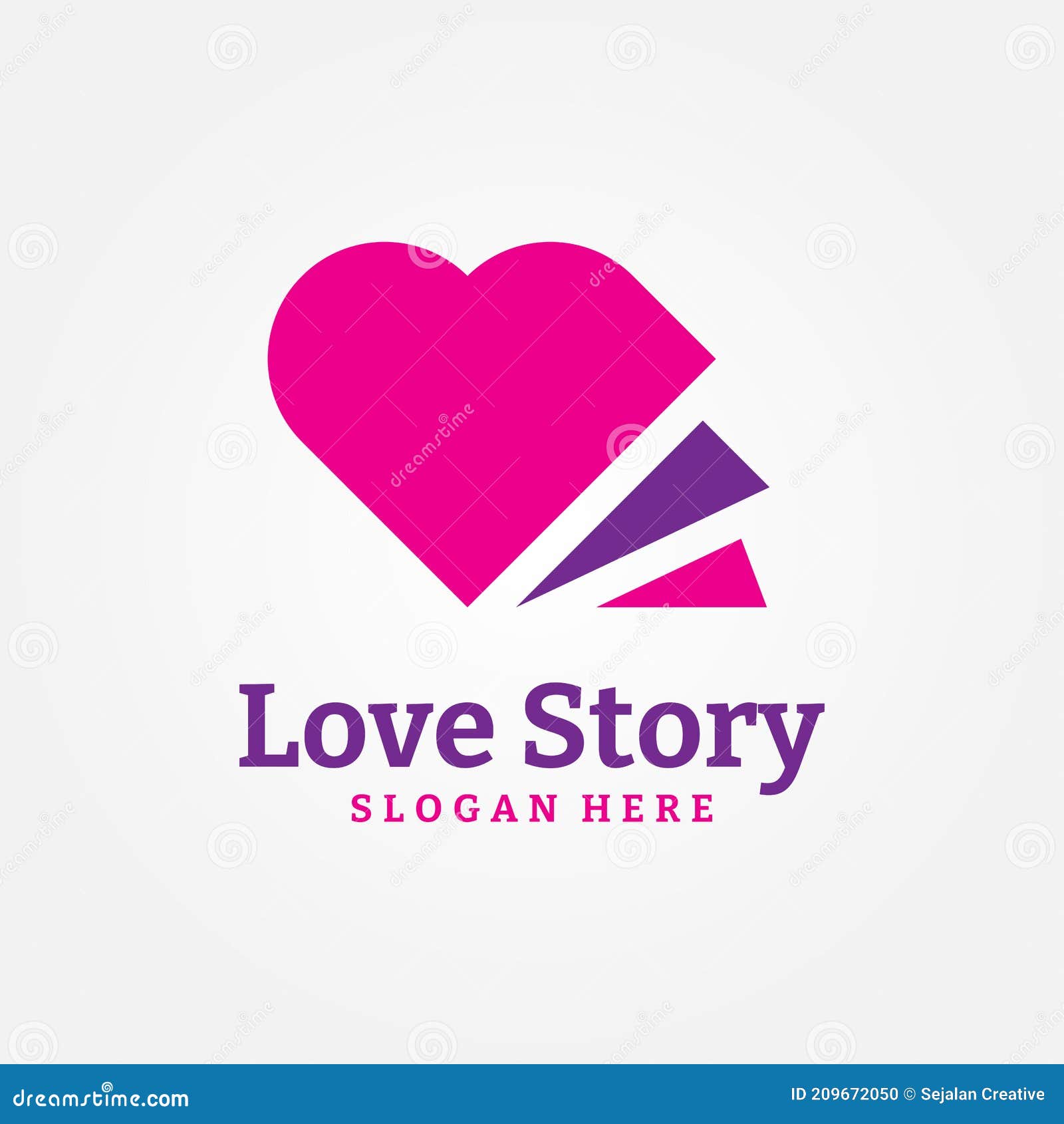 Love Book Logo Vector Illustration Stock Vector - Illustration of ...