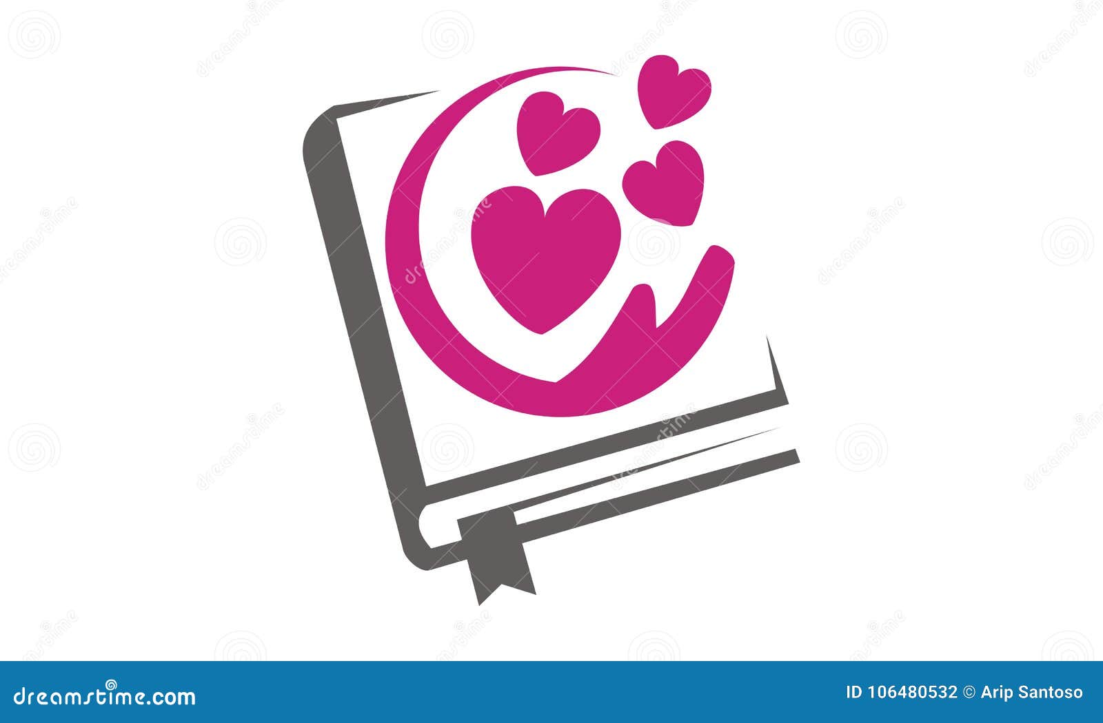 Love and Book stock vector. Illustration of book, dictionary - 106480532