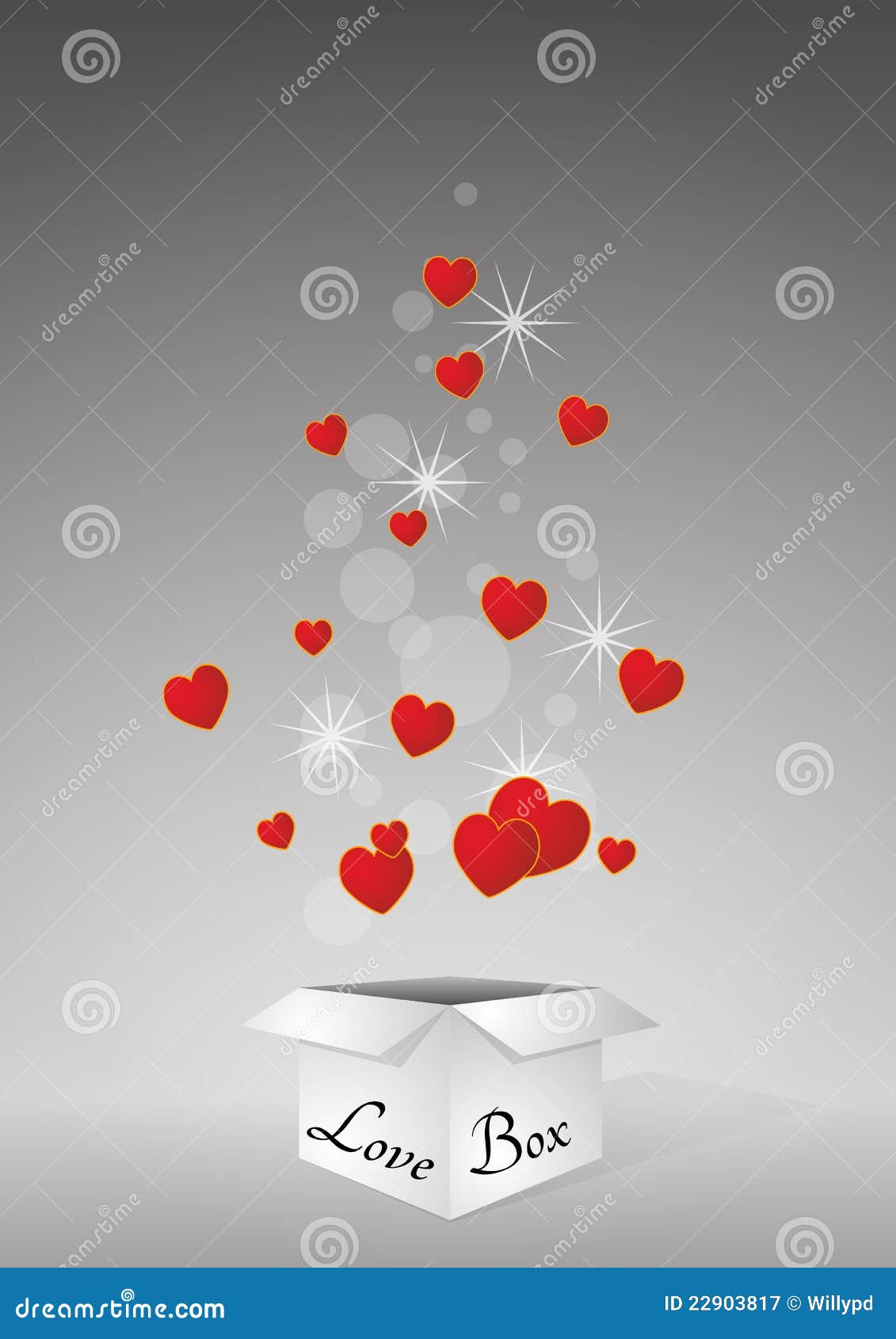 Love box stock vector. Illustration of romantic, carton - 22903817