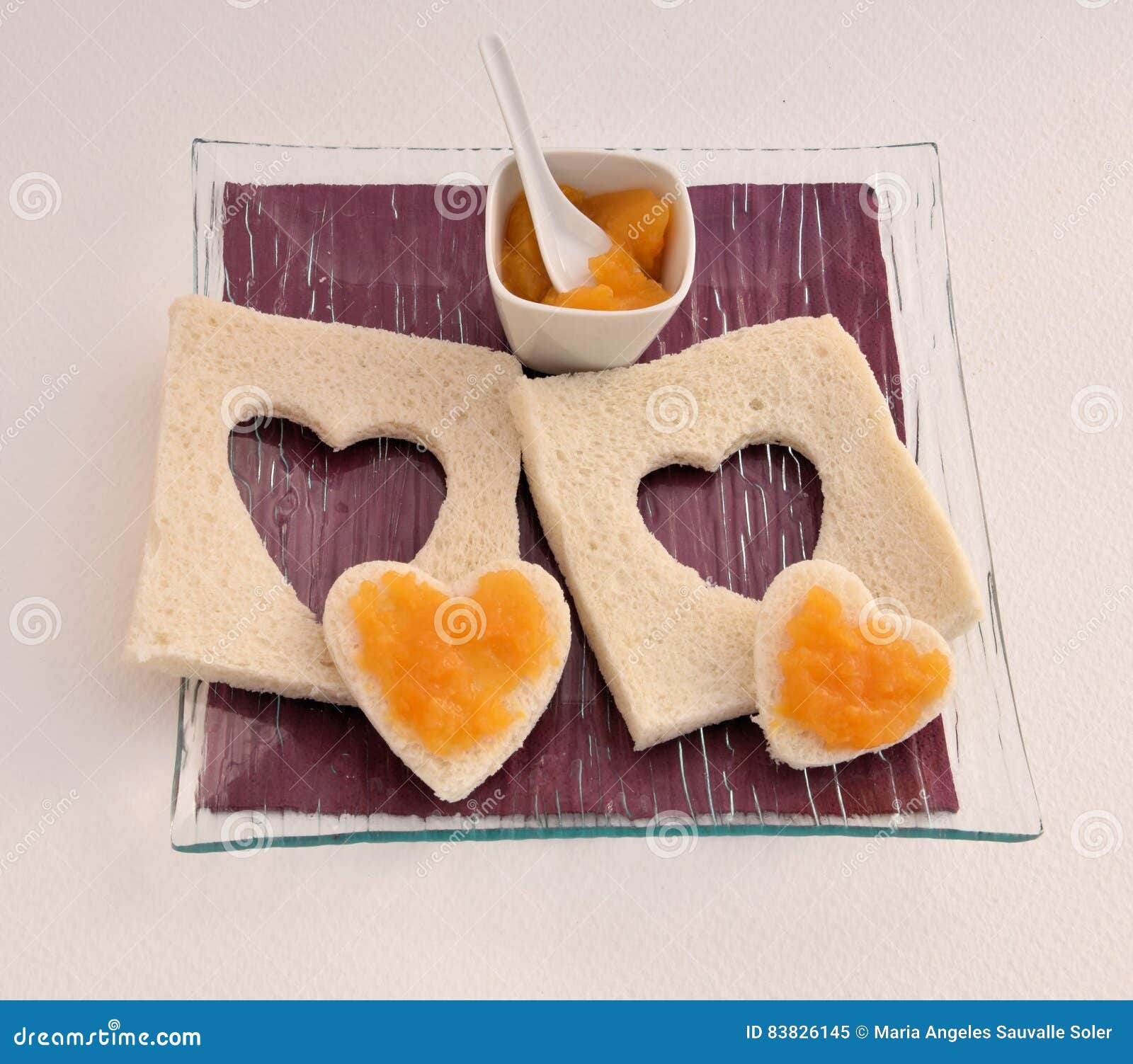 Love breakfast. stock image. Image of expression, tray - 83826145