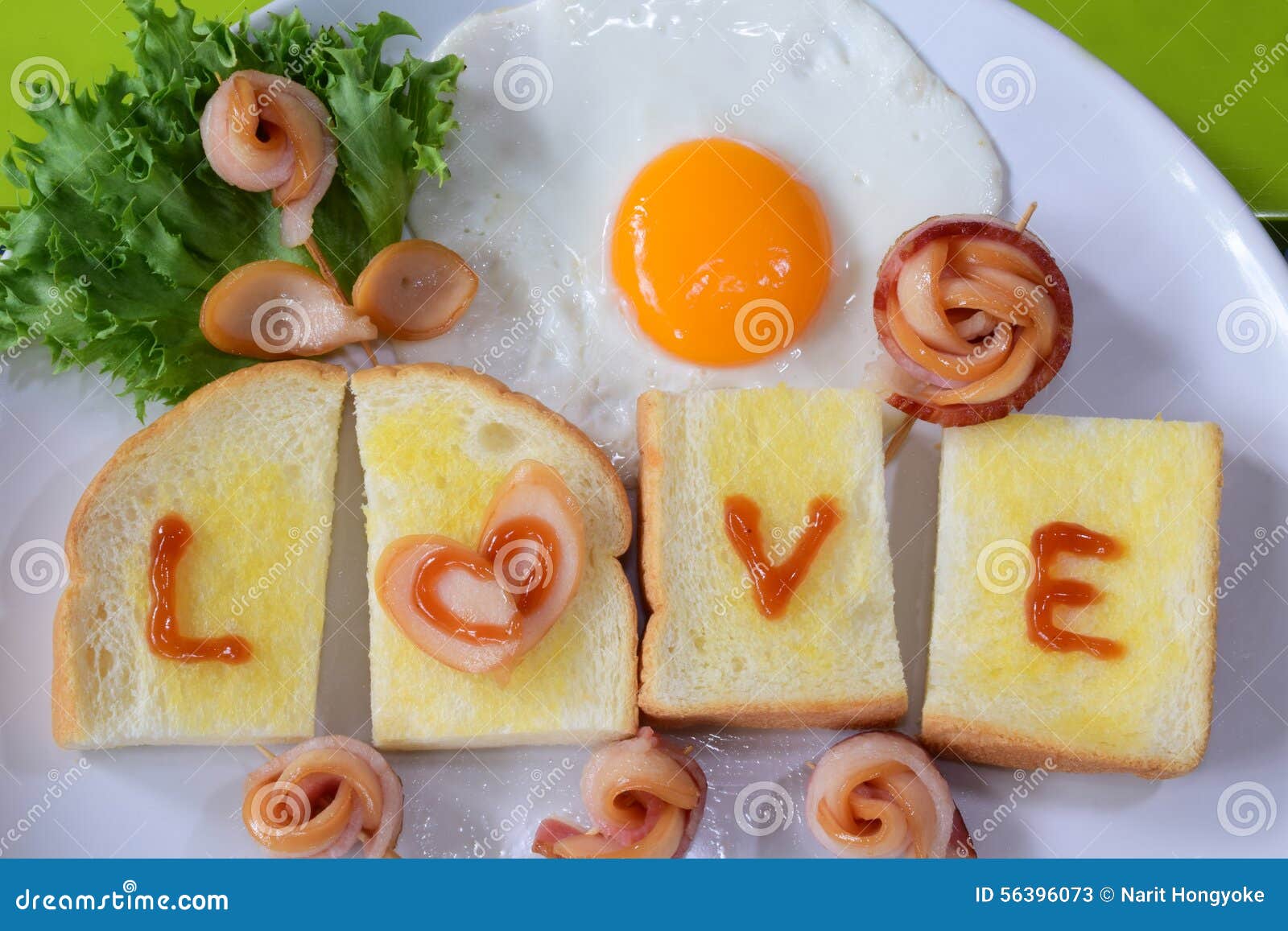 Love breakfast stock image. Image of food, child, yolk - 56396073