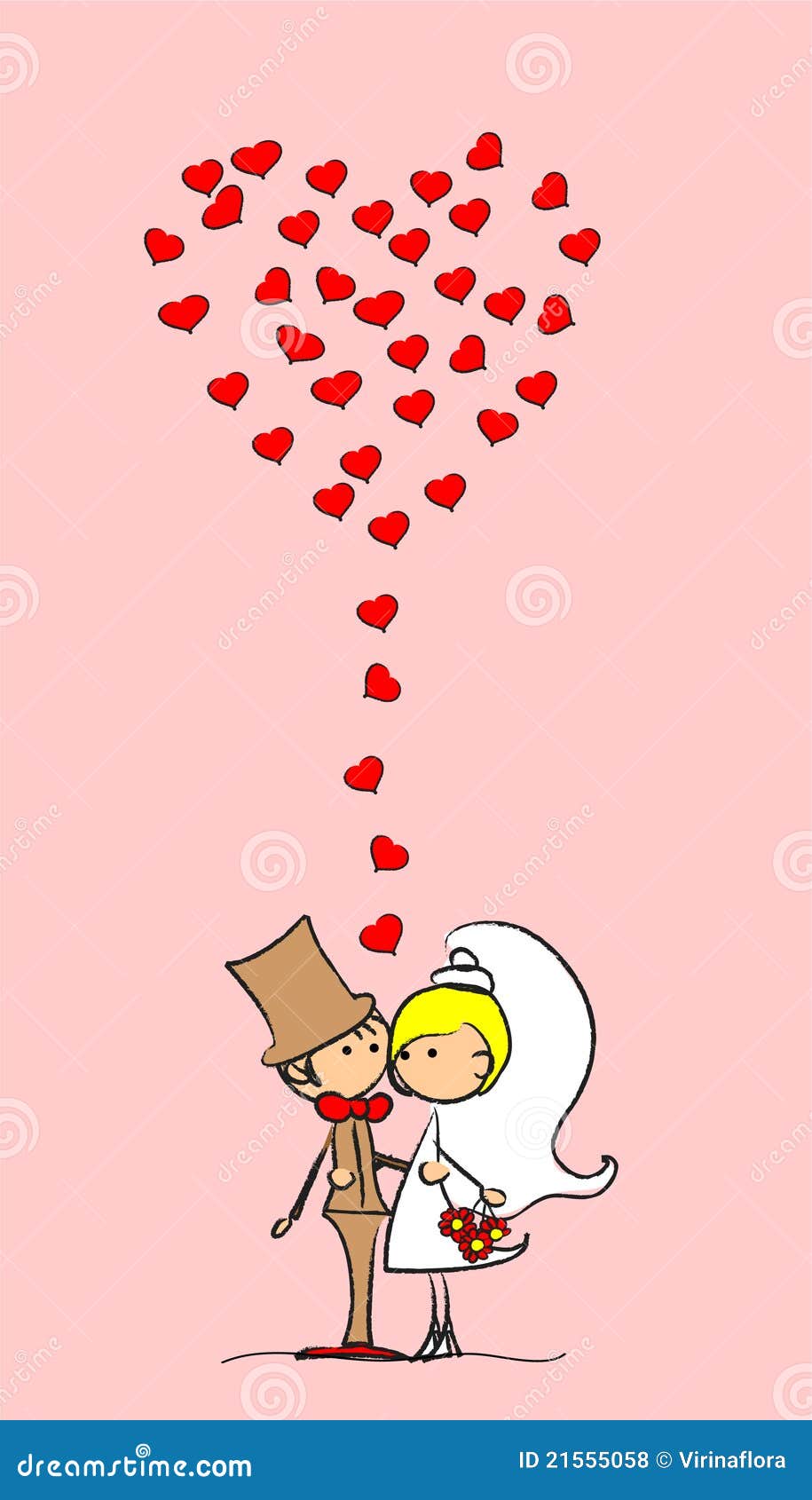 Love the Bride and Groom Holding, Vector Stock Vector - Illustration of ...