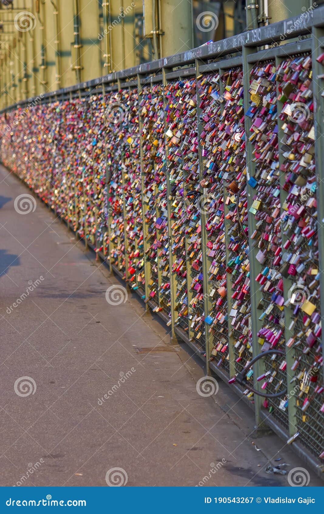 Love Bridge on the Rhine in Cologne, Germany Editorial Photography ...
