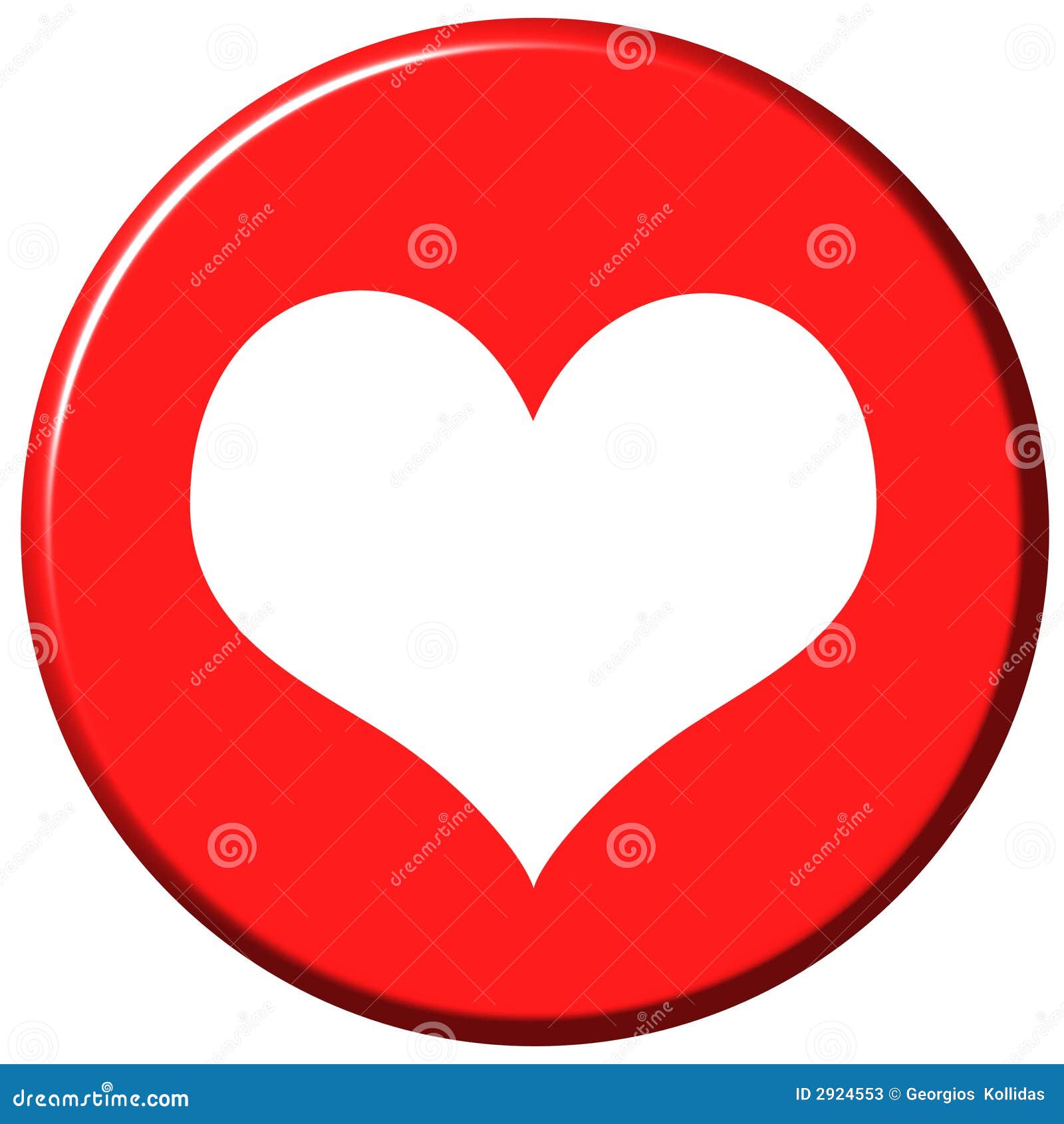 Love Button stock illustration. Illustration of bevel - 2924553