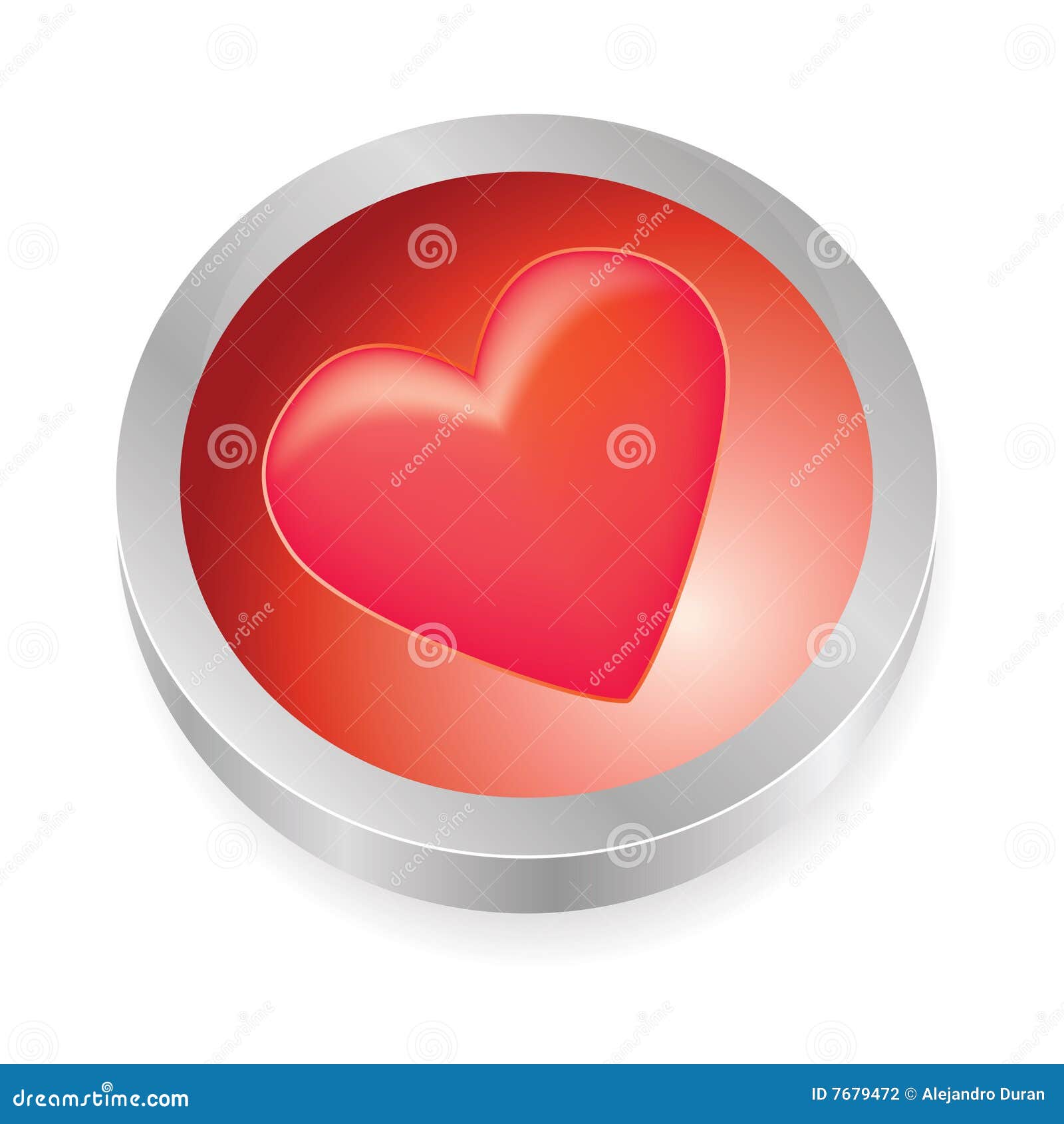 Love button stock vector. Illustration of design, card - 7679472