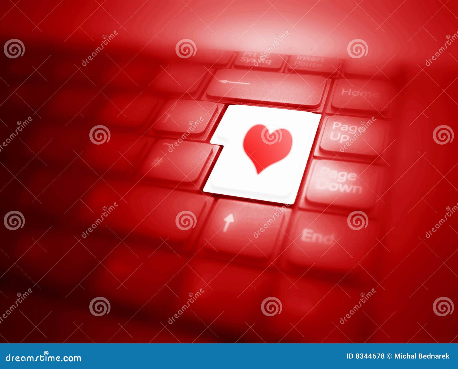 Love button on keyboard stock photo. Image of network - 8344678