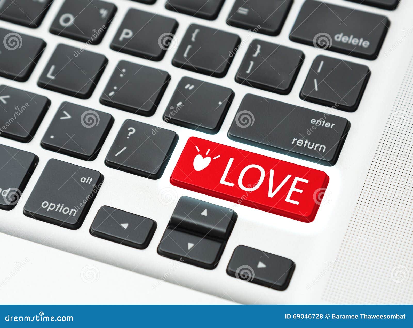 Love Button Keyboard (love Online Concept) Stock Photo - Image of ...