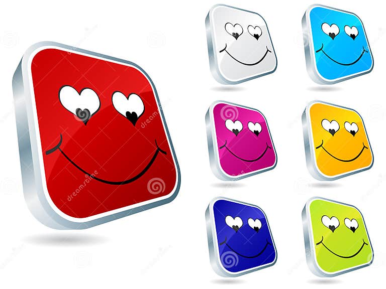 Love buttons stock vector. Illustration of valentines - 12424435