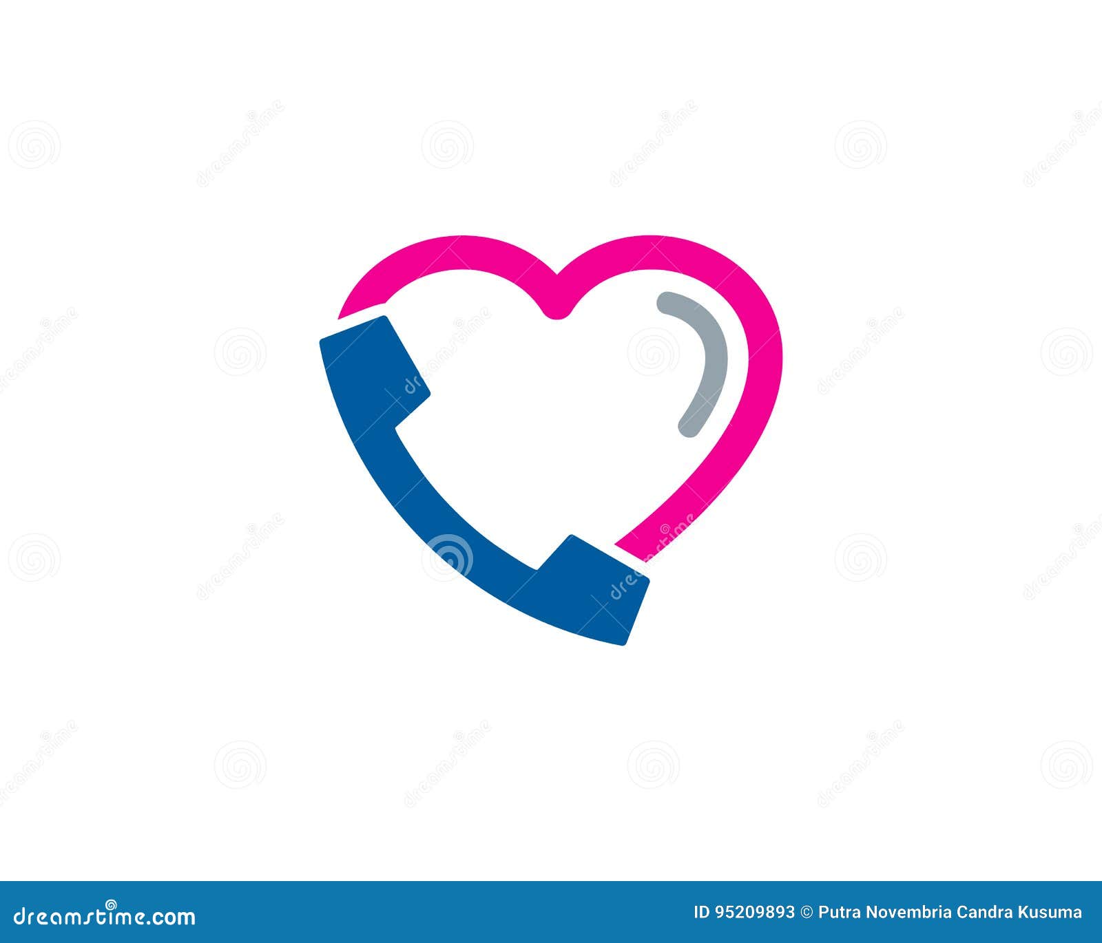 Love Call Icon Logo Design Element Stock Vector - Illustration of love ...