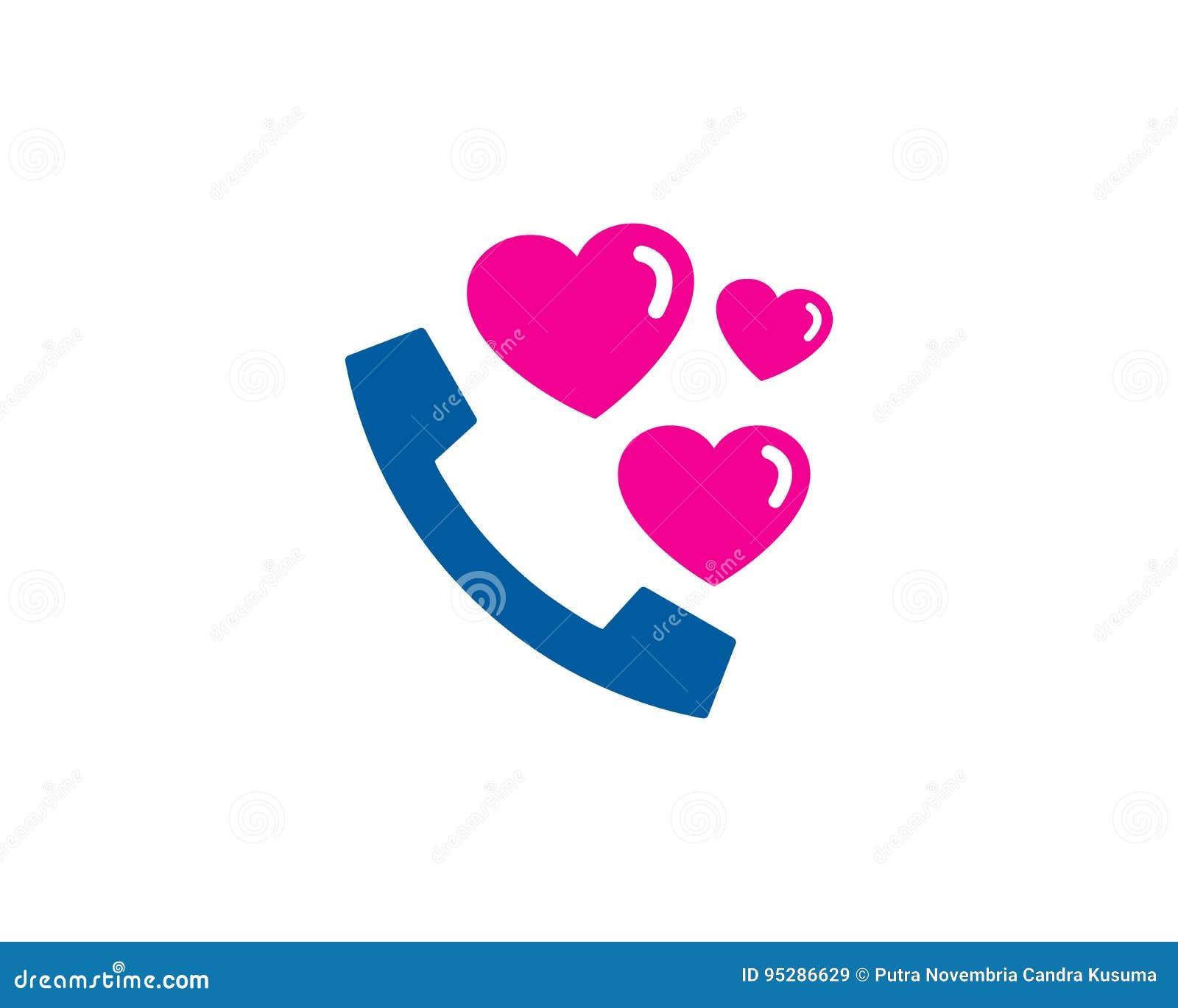 Love Call Icon Logo Design Element Stock Vector - Illustration of media ...
