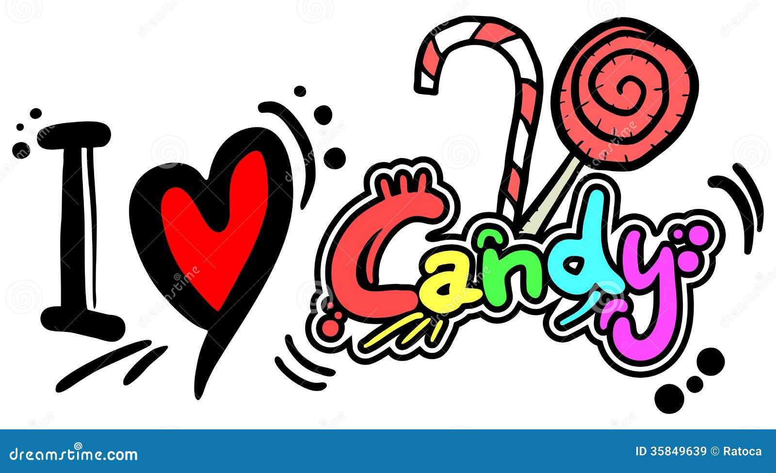 Love candy stock vector. Illustration of gummy, candy - 35849639