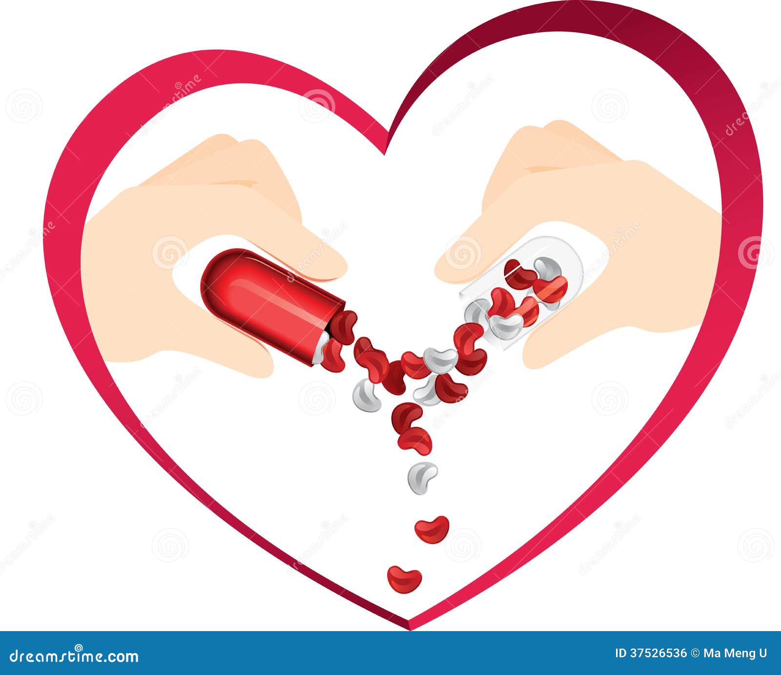 Love from capsule stock vector. Illustration of capsule - 37526536