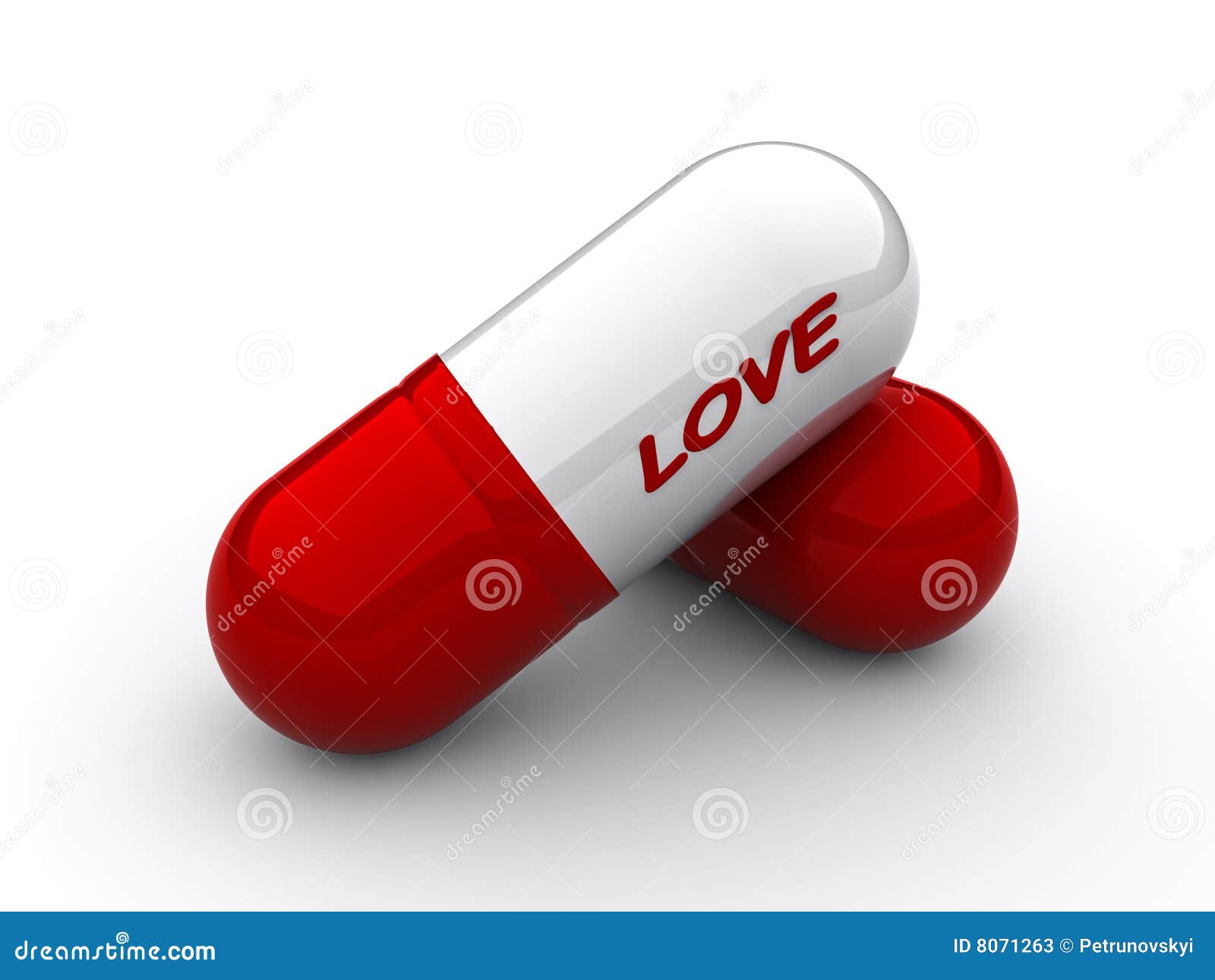 Love capsule stock illustration. Illustration of medicine - 8071263