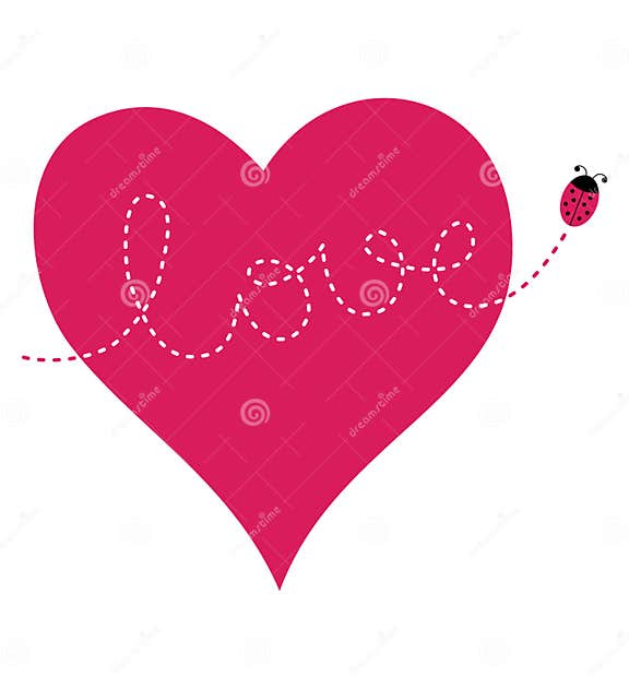 Love card stock vector. Illustration of feeling, colorful - 12625422