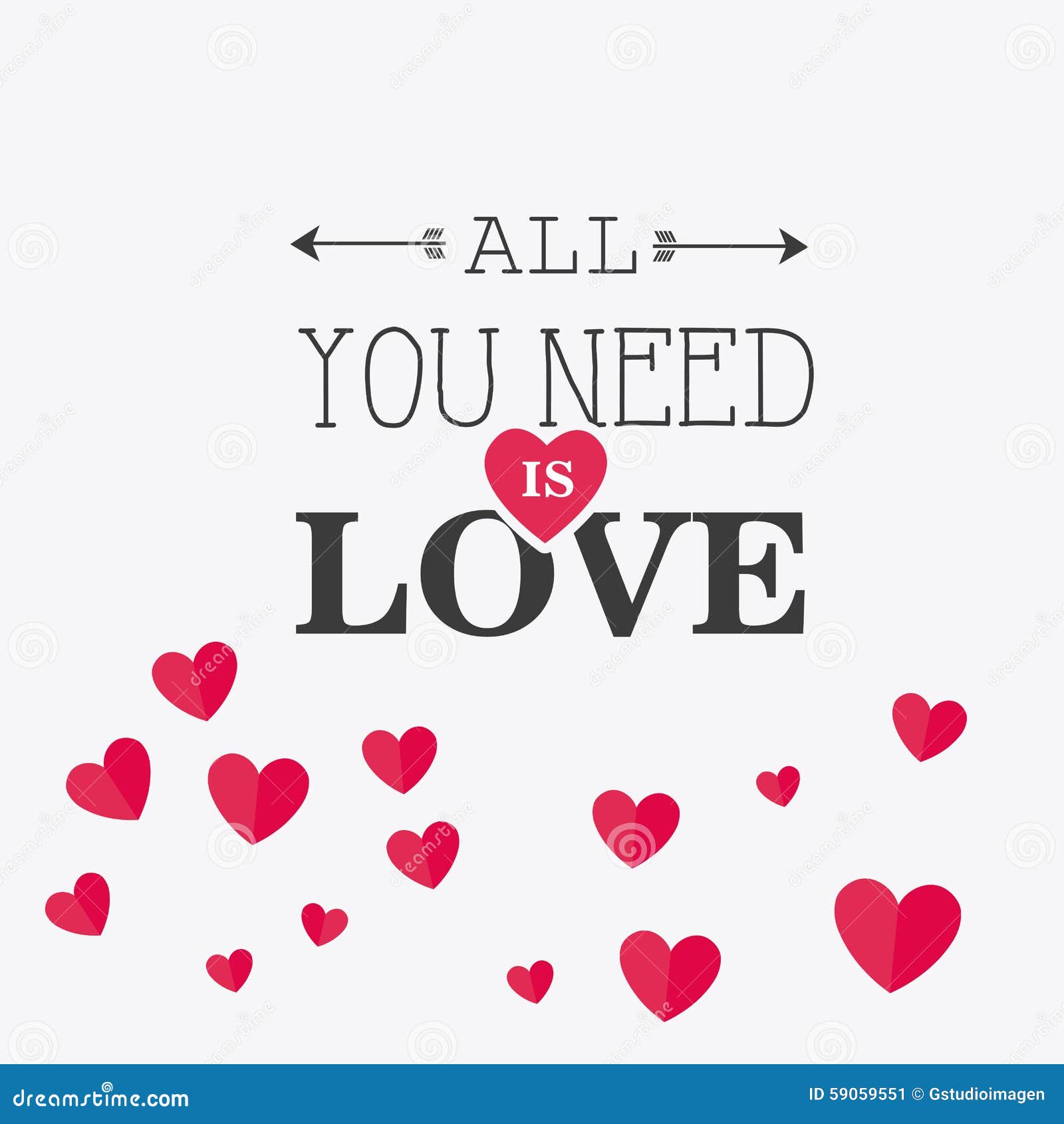 Love Card Design with Red Details. Stock Vector - Illustration of ...