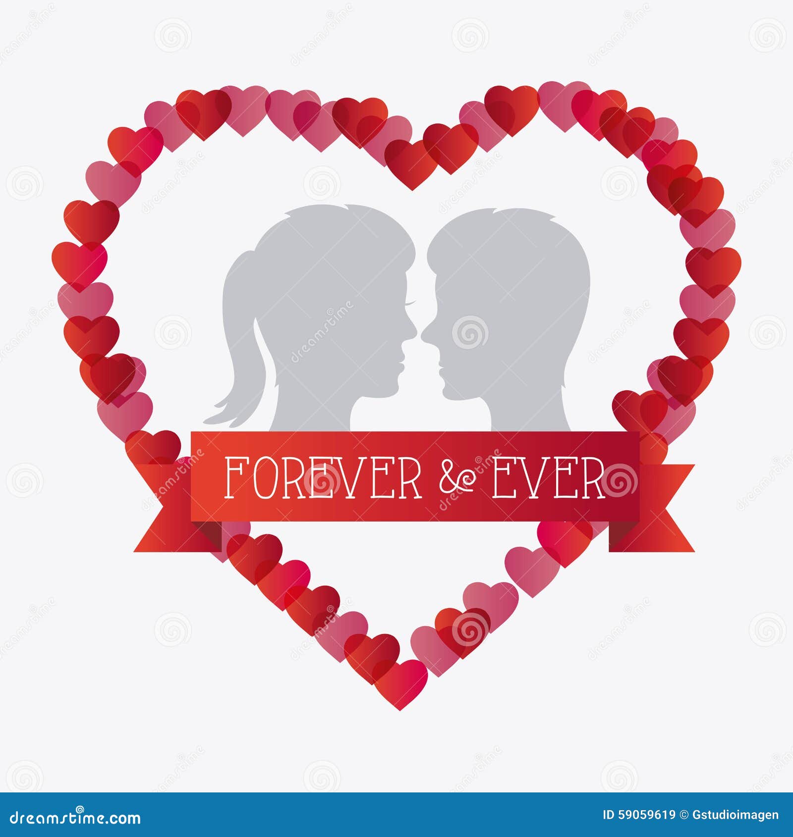 Love Card Design with Red Details. Stock Vector - Illustration of ...