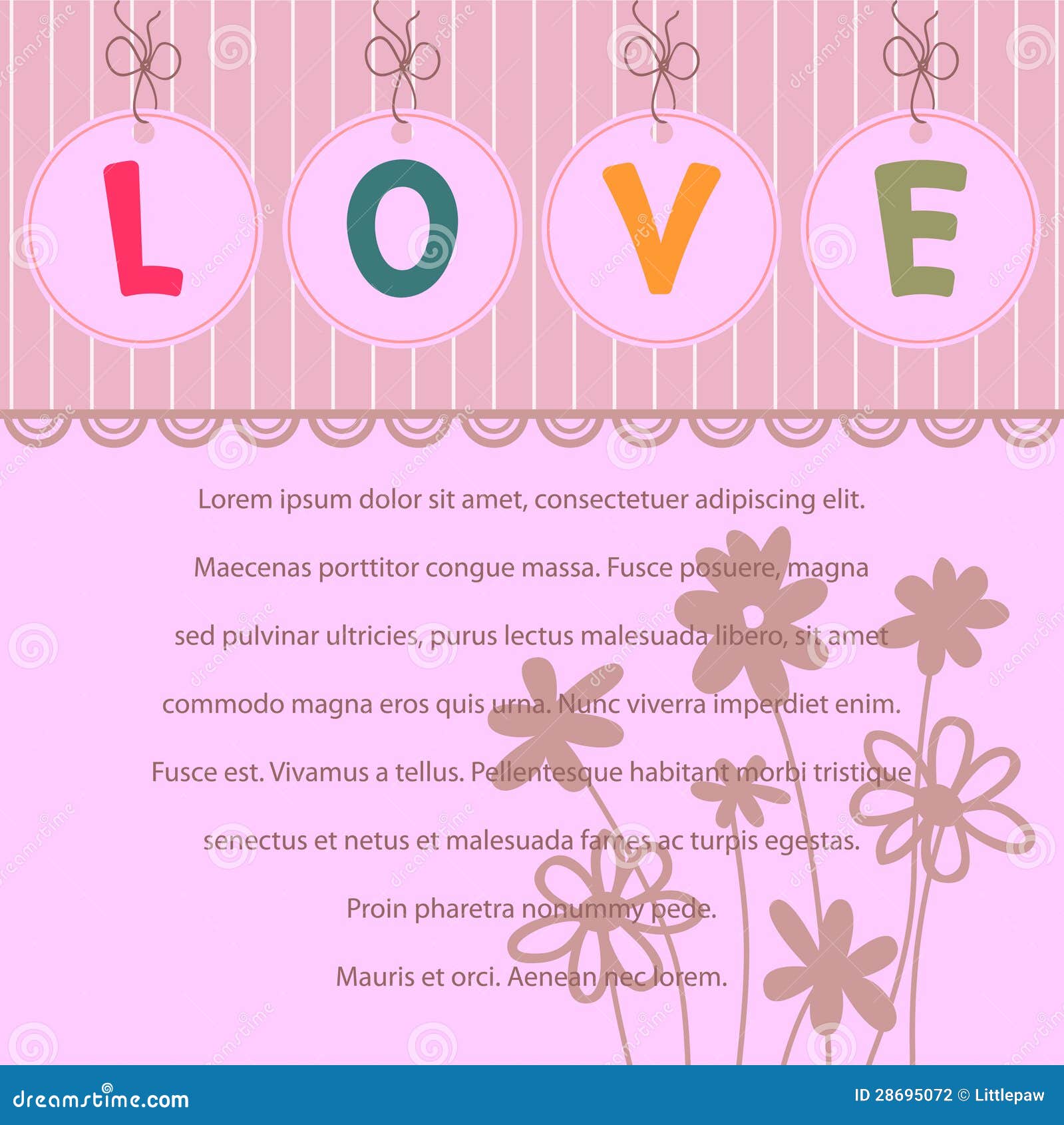 Love card design template stock vector. Illustration of nature - 28695072