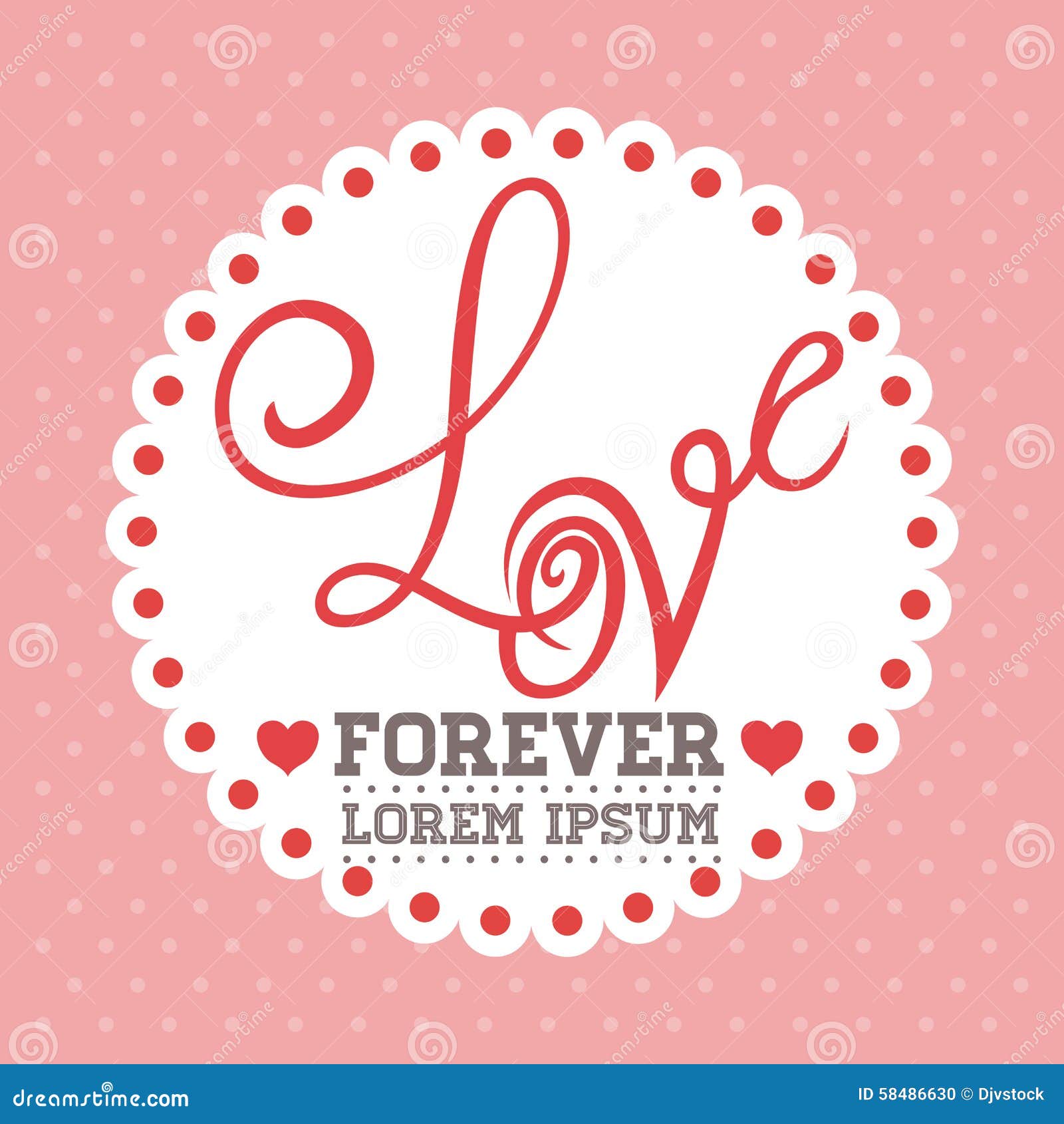 Love card design. stock vector. Illustration of celebration - 58486630