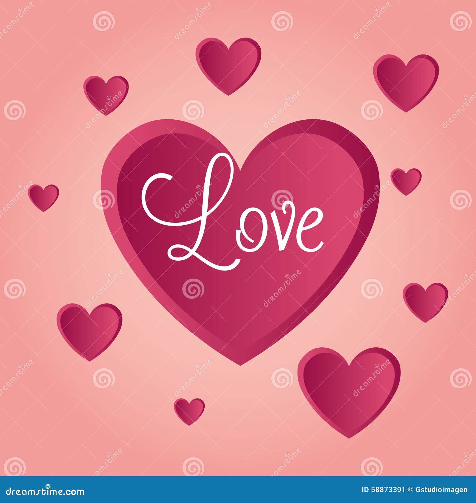 Love card design. stock vector. Illustration of romance - 58873391