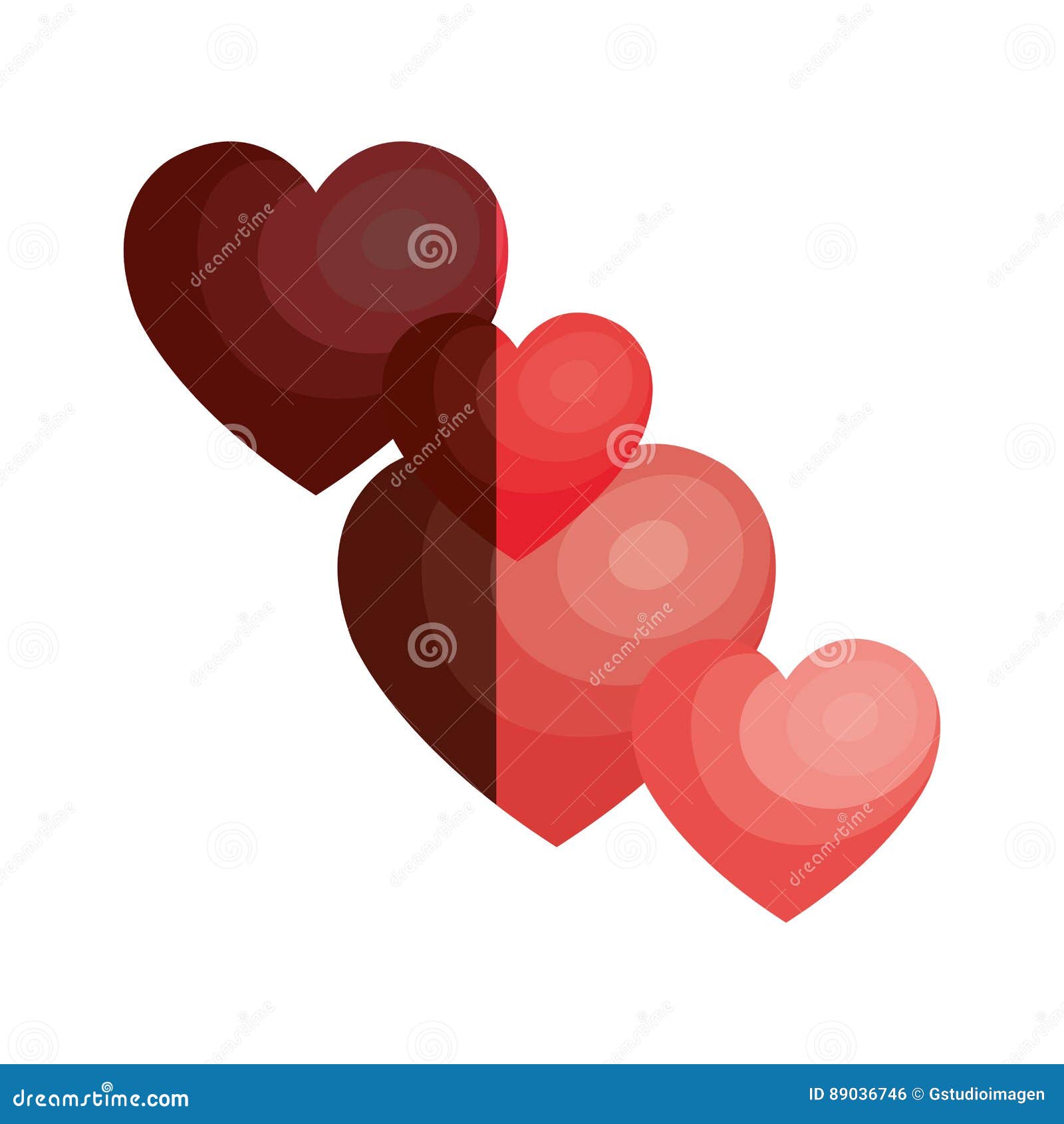 Love card with heart stock illustration. Illustration of gift - 89036746