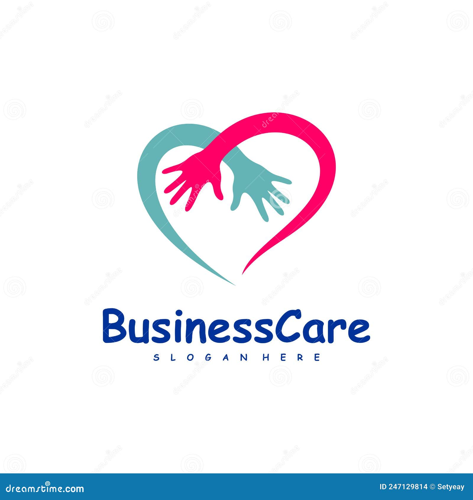 Love Care Logo Design Vector. Icon Symbol Stock Illustration ...