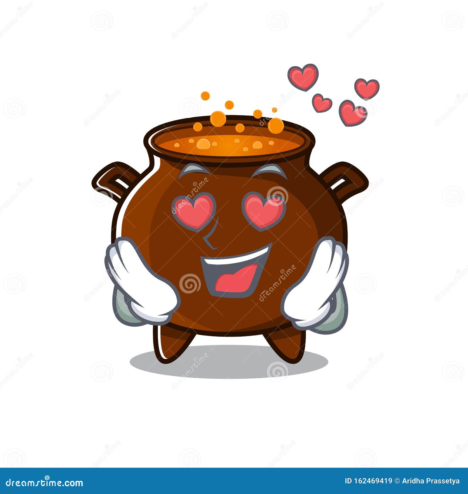 In Love Cauldron Toy in the Character Shape Stock Vector - Illustration ...
