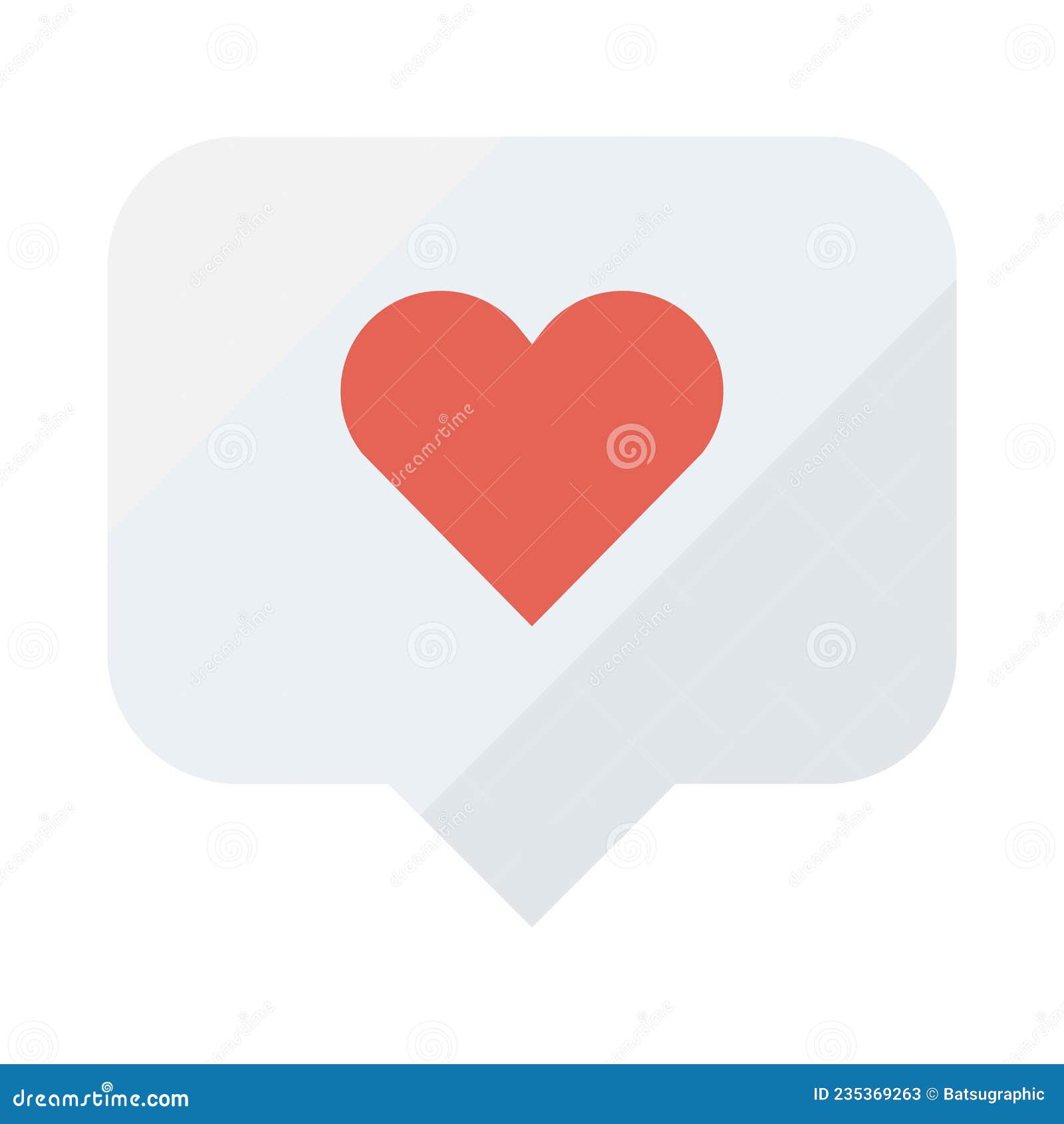 Love Chat Flat Clipart Vector Illustration Stock Vector - Illustration ...