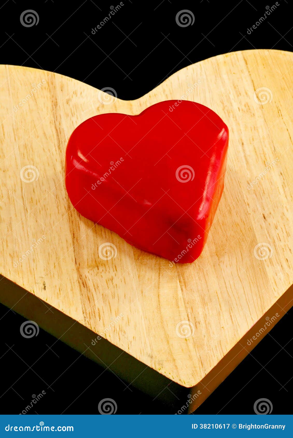 Hard Heart Shaped Red Wax Cheese. Stock Image - Image of cuisine ...