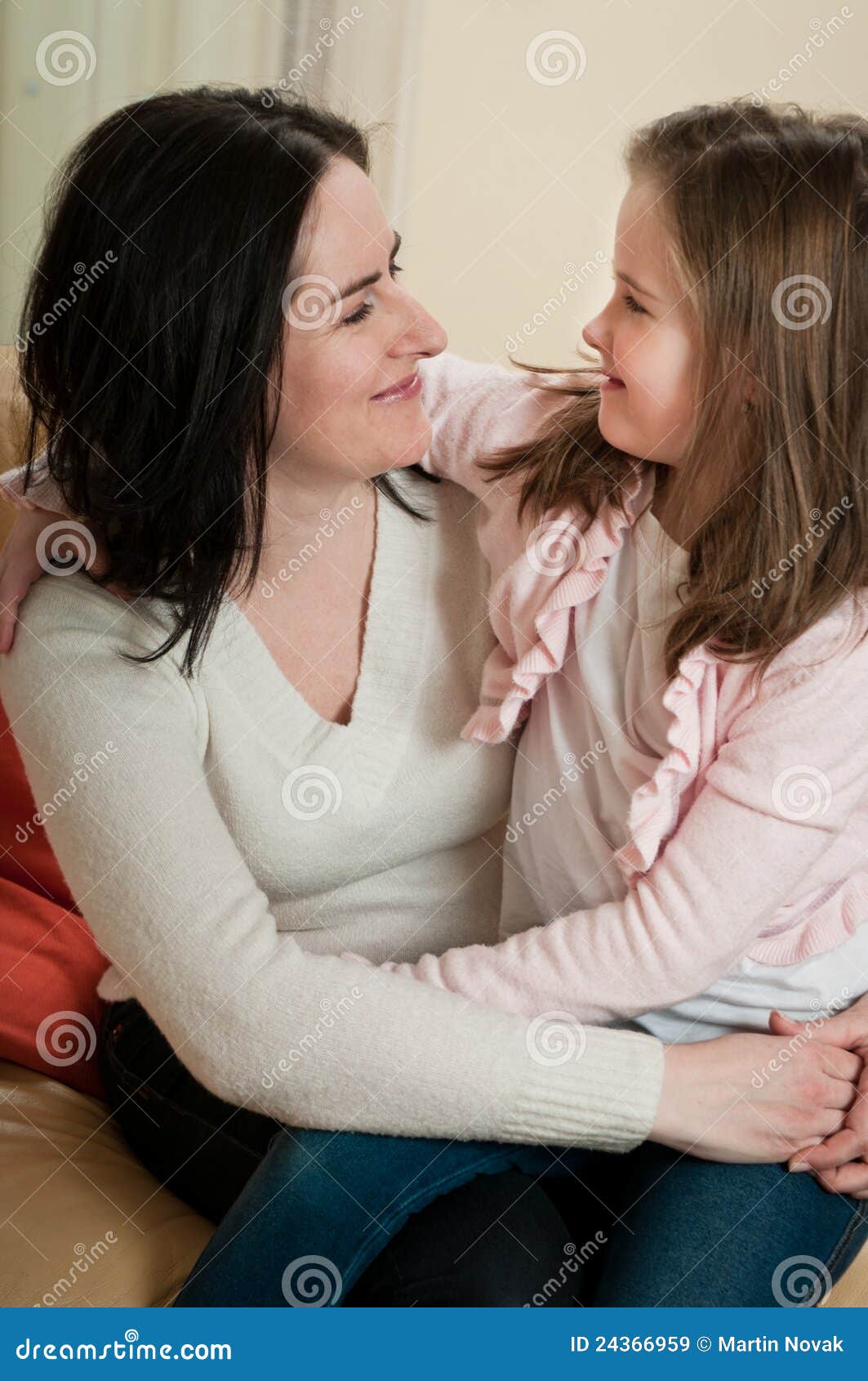 Love - Child with Mother Portrait Stock Image - Image of smile, mother ...
