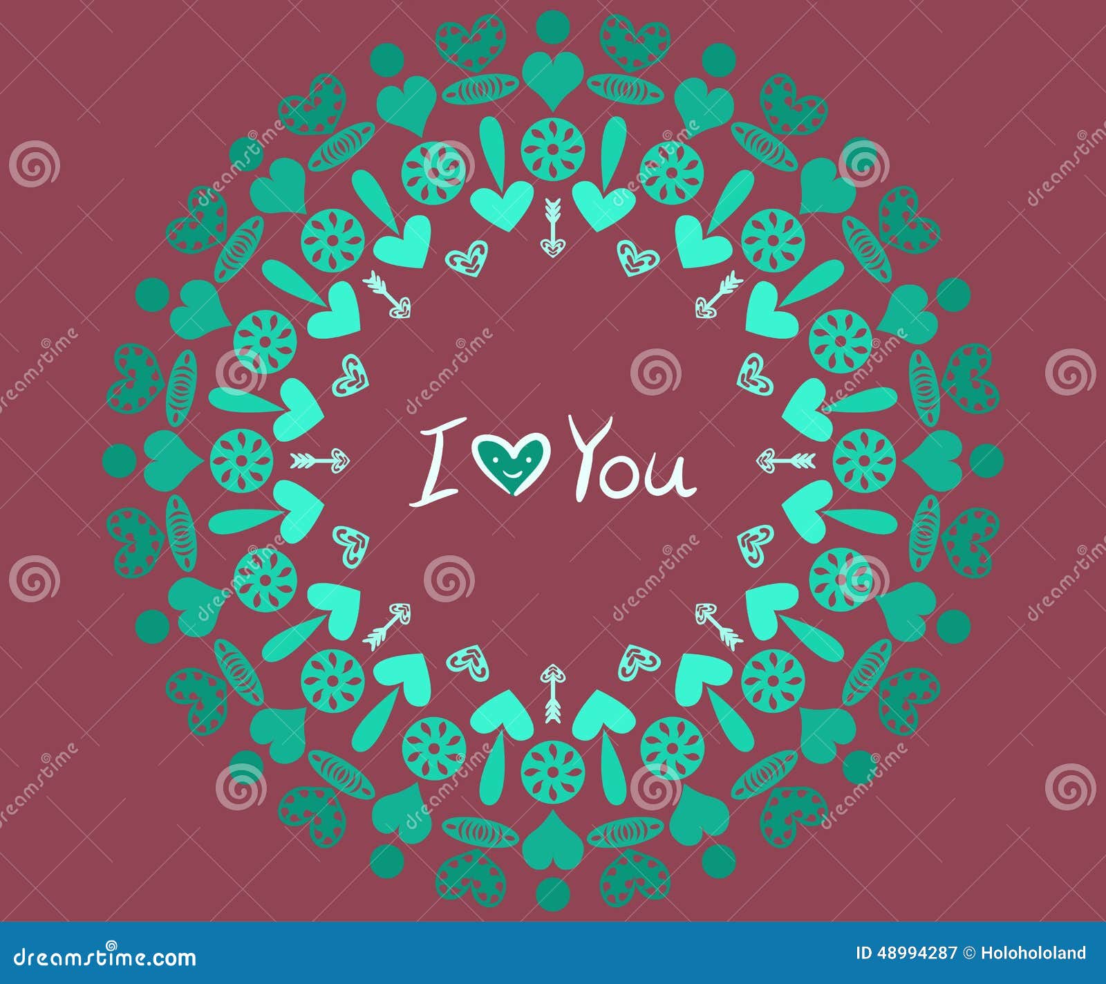 Love circle stock vector. Illustration of pattern, anniversary - 48994287