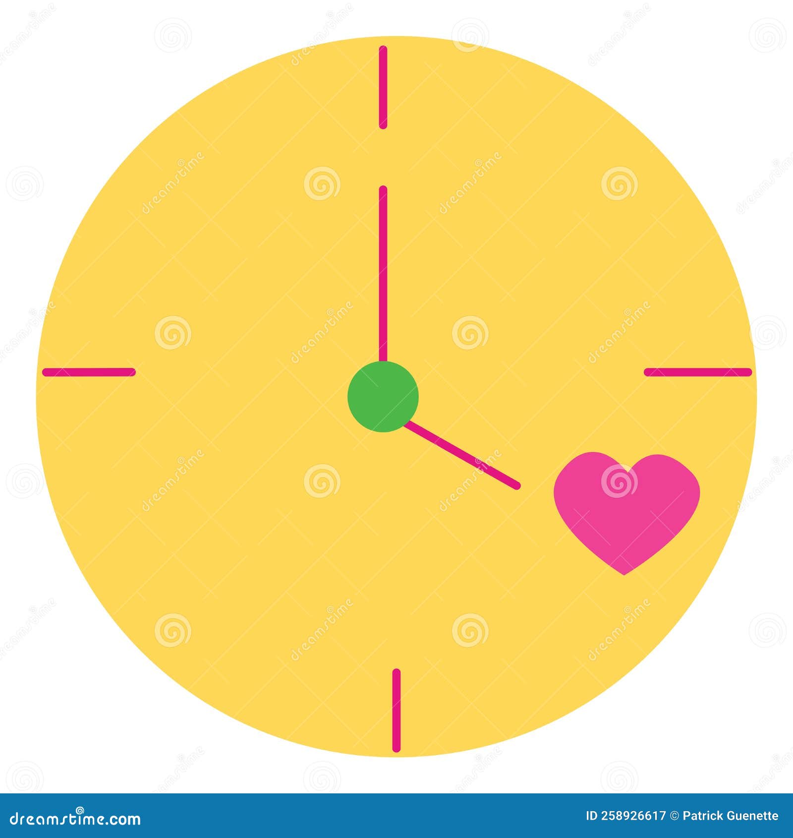 Set Of Love Clock Logo Design Concept . Love Time Management Logo ...