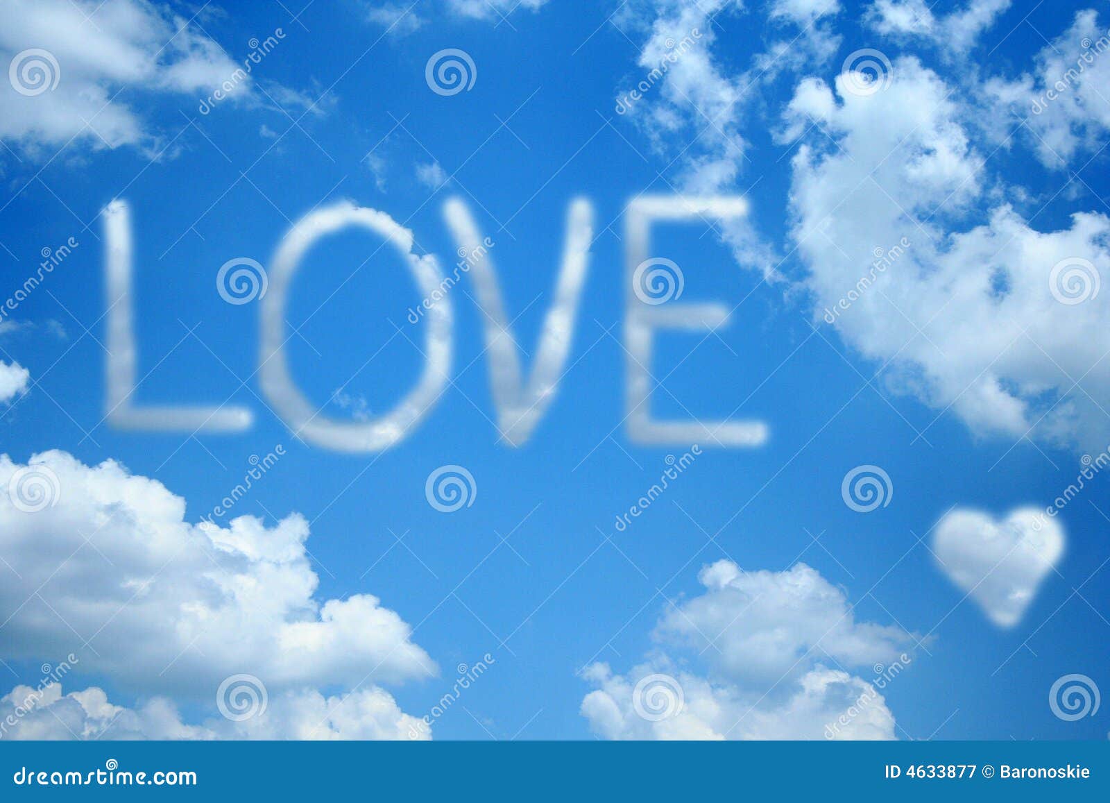 Love Clouds stock image. Image of clouds, blue, shape - 4633877