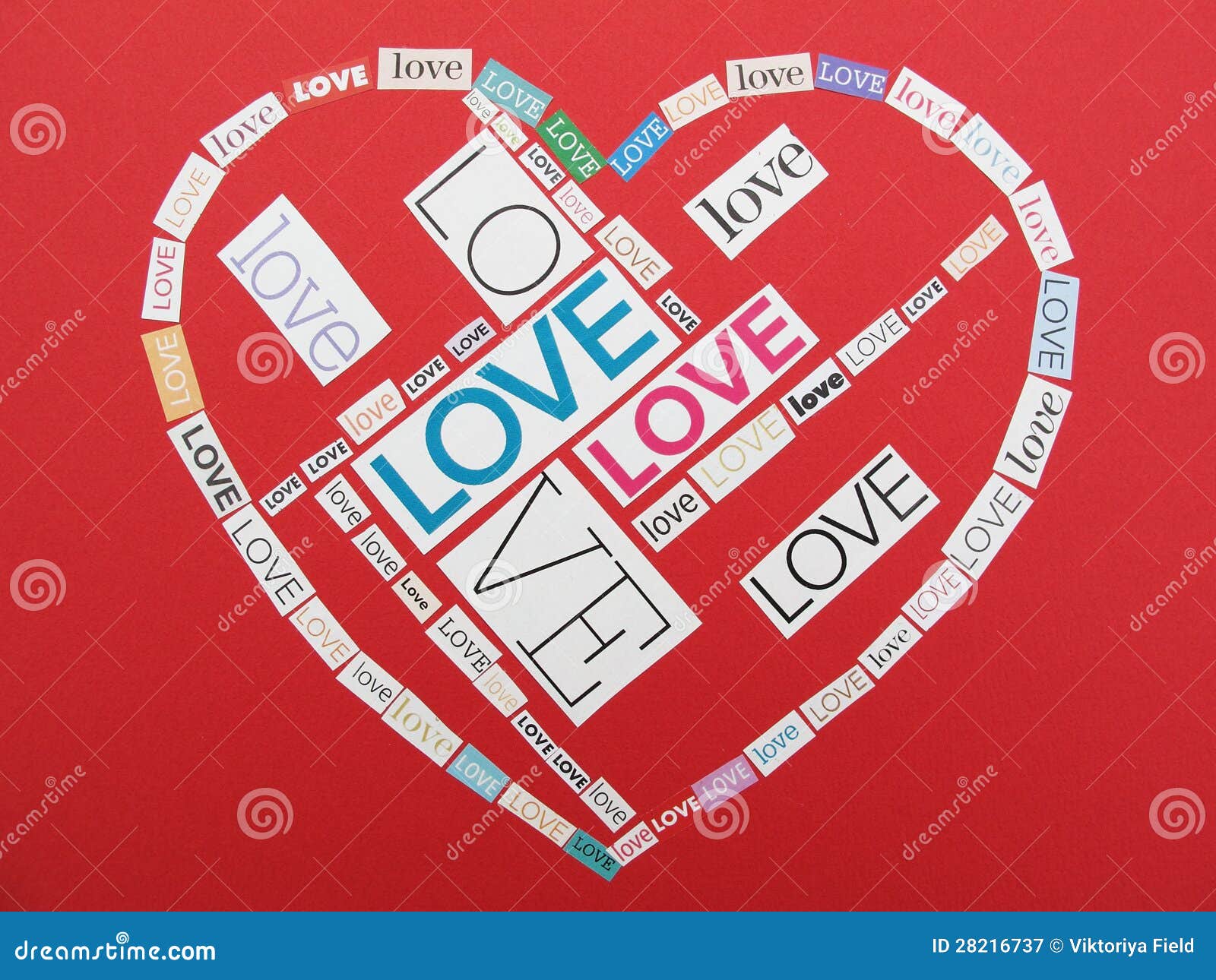 Love Art Collage Vector Illustration. Halftone Texture Eyes Two ...