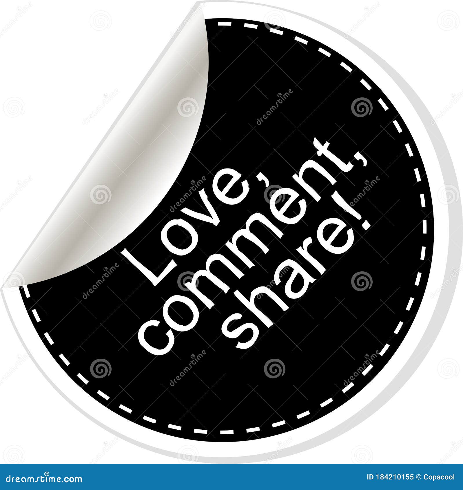 Love. Comment. Share. Quote and Comments Stock Illustration ...
