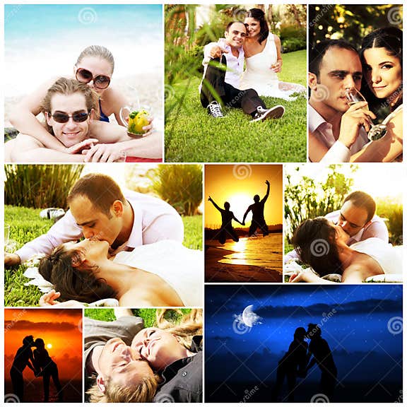 Love concept collage stock image. Image of groom, beautiful - 18182847