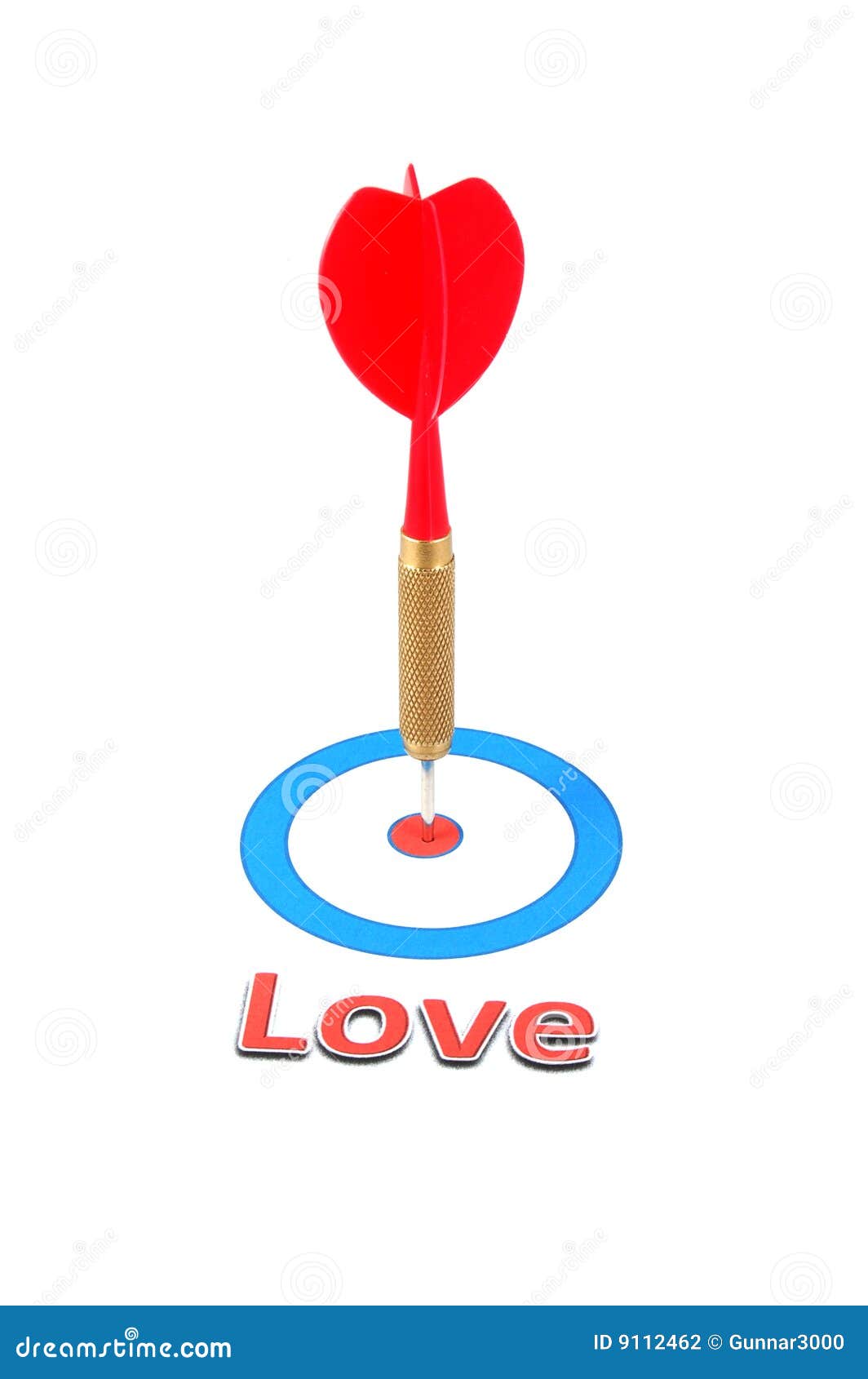 Love Concept with Dart Arrow Stock Photo - Image of affectionate, heart ...