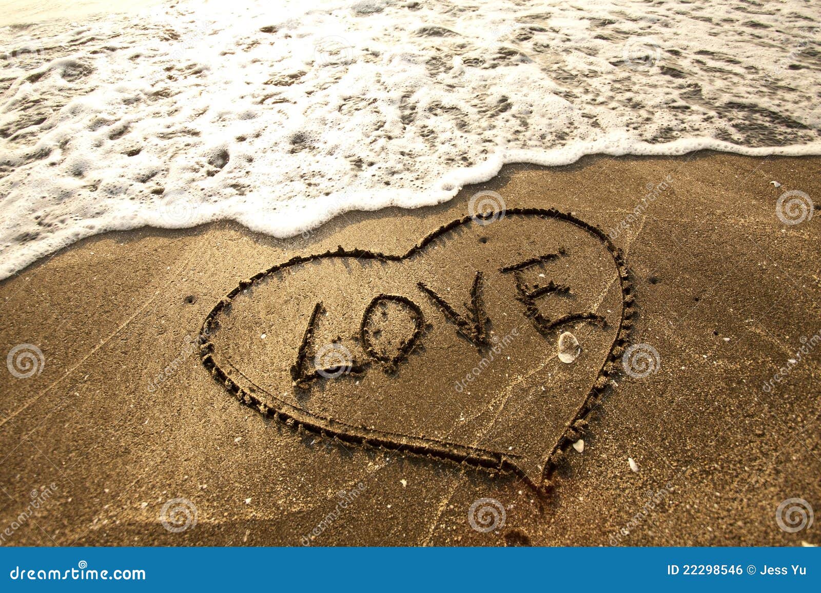 Love Concept Handwritten on Sand Stock Photo - Image of relax ...