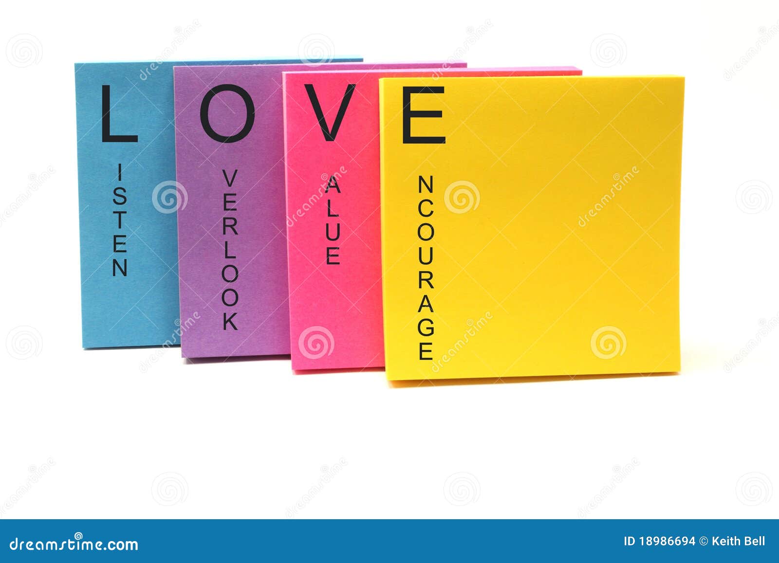 LOVE Concept Sticky Notes stock photo. Image of blue - 18986694