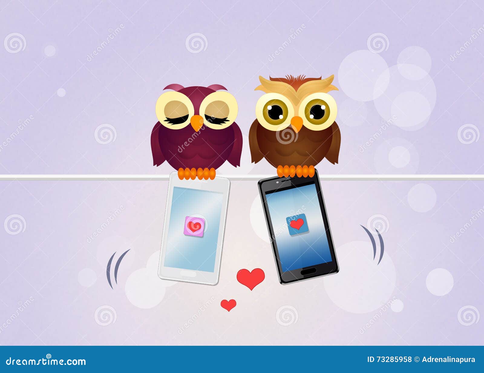 Love connection stock illustration. Illustration of screen - 73285958