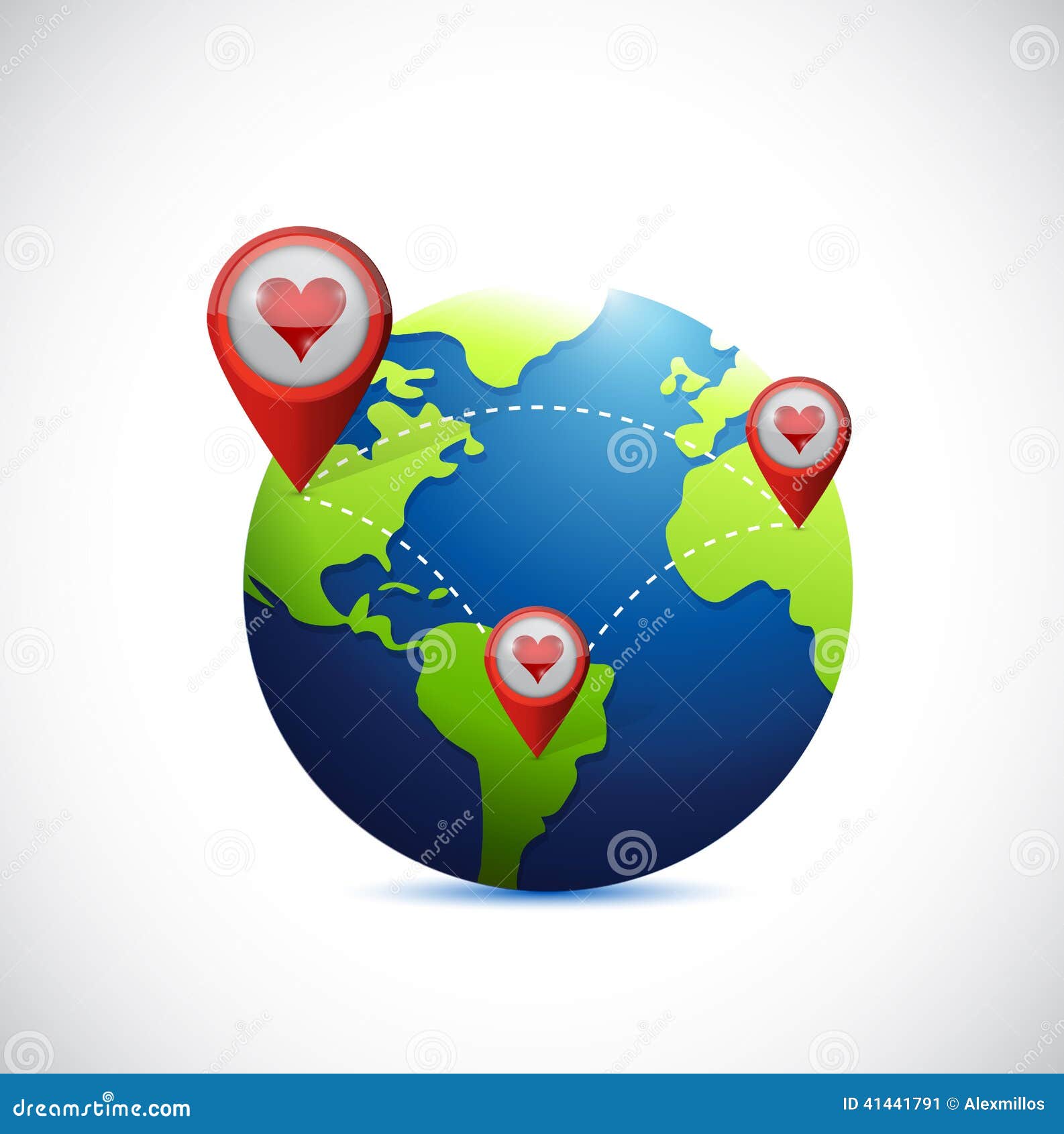 Love Connections Network Illustration Stock Illustration - Illustration ...